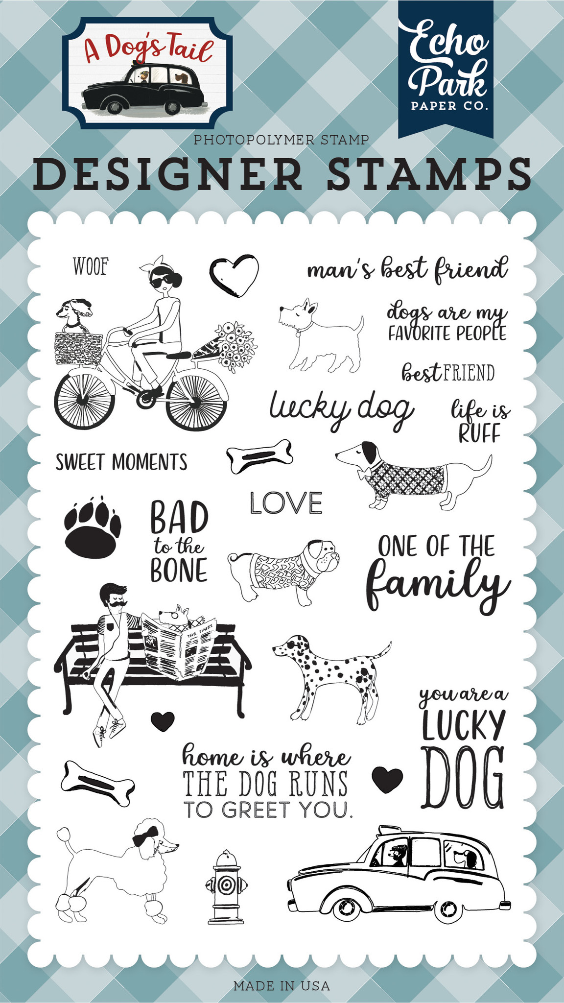 A Dog’s Tail: Lucky Dog Stamps - Echo Park Paper Co