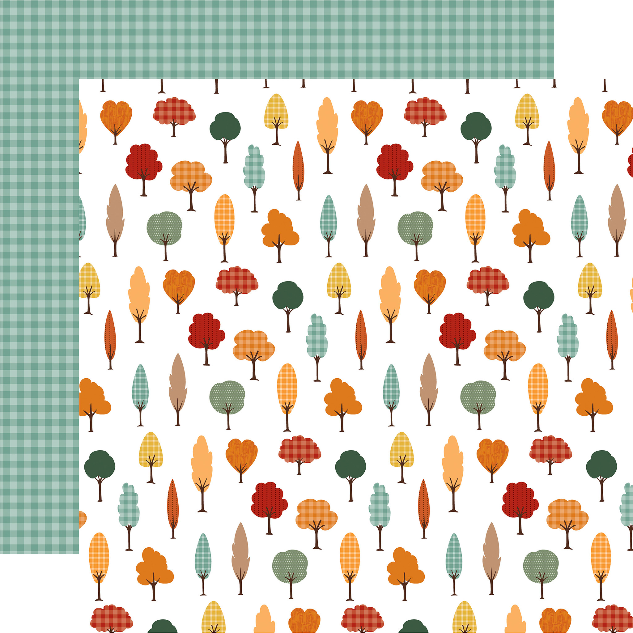 Happy Fall: Fall Forest 12x12 Patterned Paper - Echo Park Paper Co