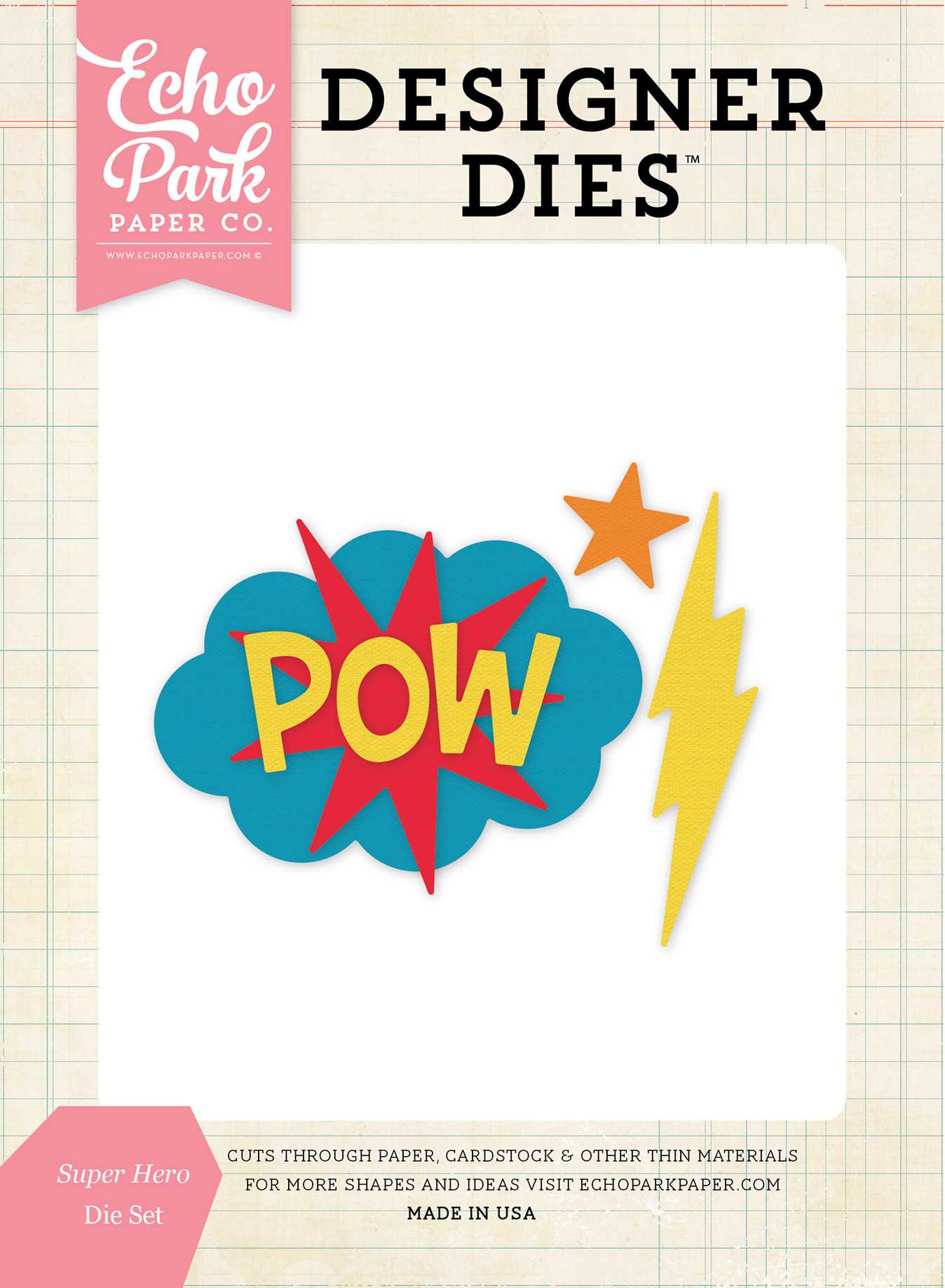 SuperHero Medium Die Set - Echo Park Paper Co