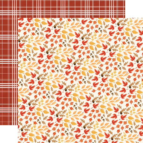 Fall Market: Rustling Leaves 12x12 Patterned Paper - Echo Park Paper Co