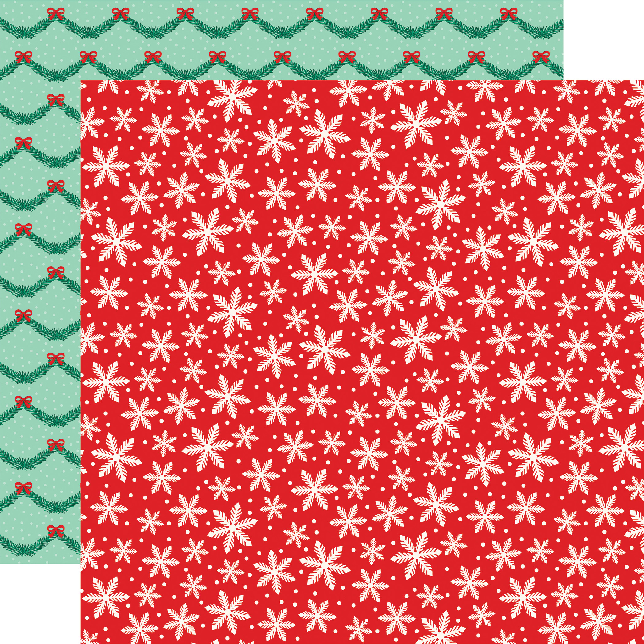 Happy Holidays: Let It Snow 12x12 Patterned Paper - Echo Park Paper Co