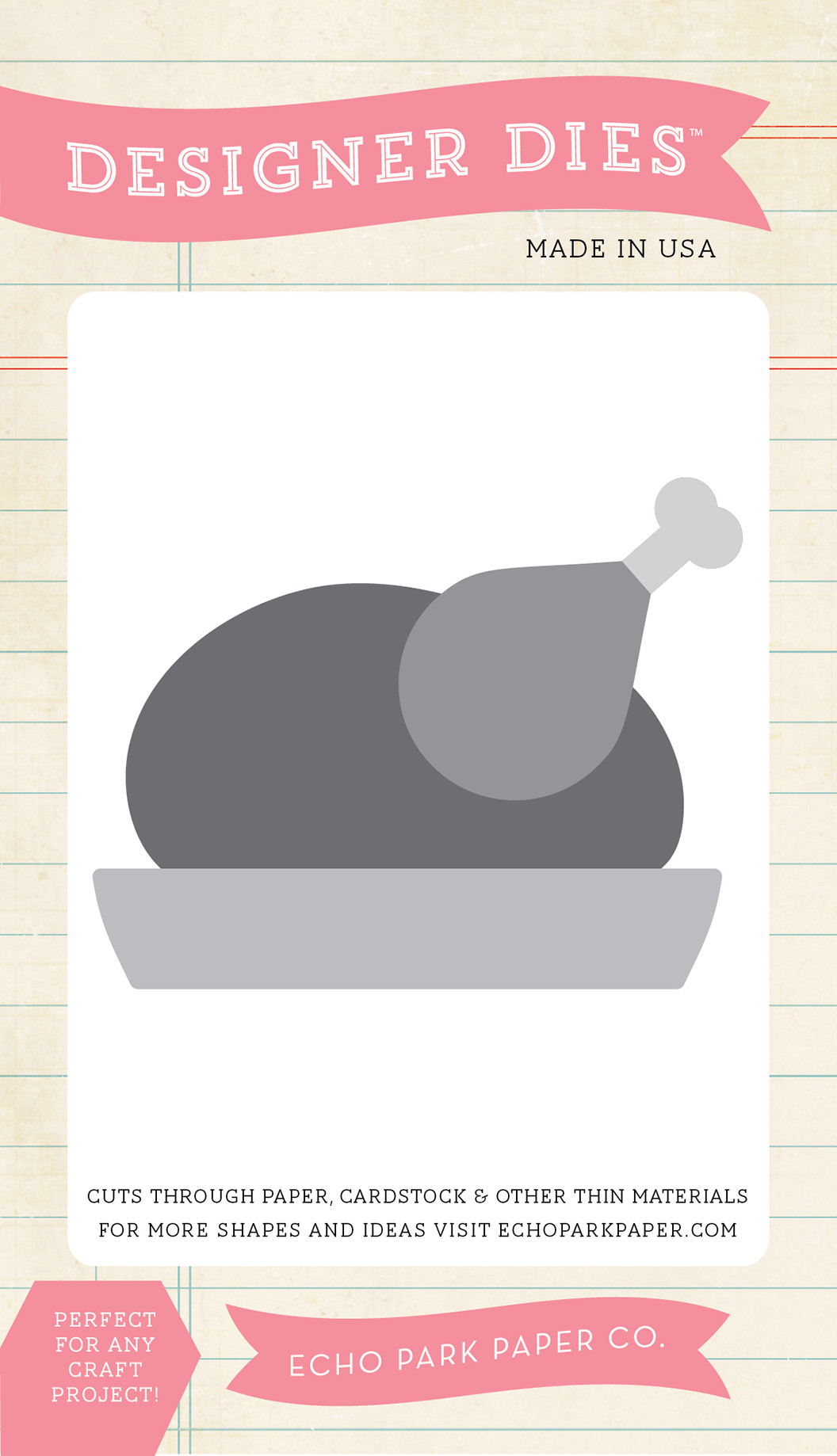 Turkey Dinner Medium Die Set - Echo Park Paper Co