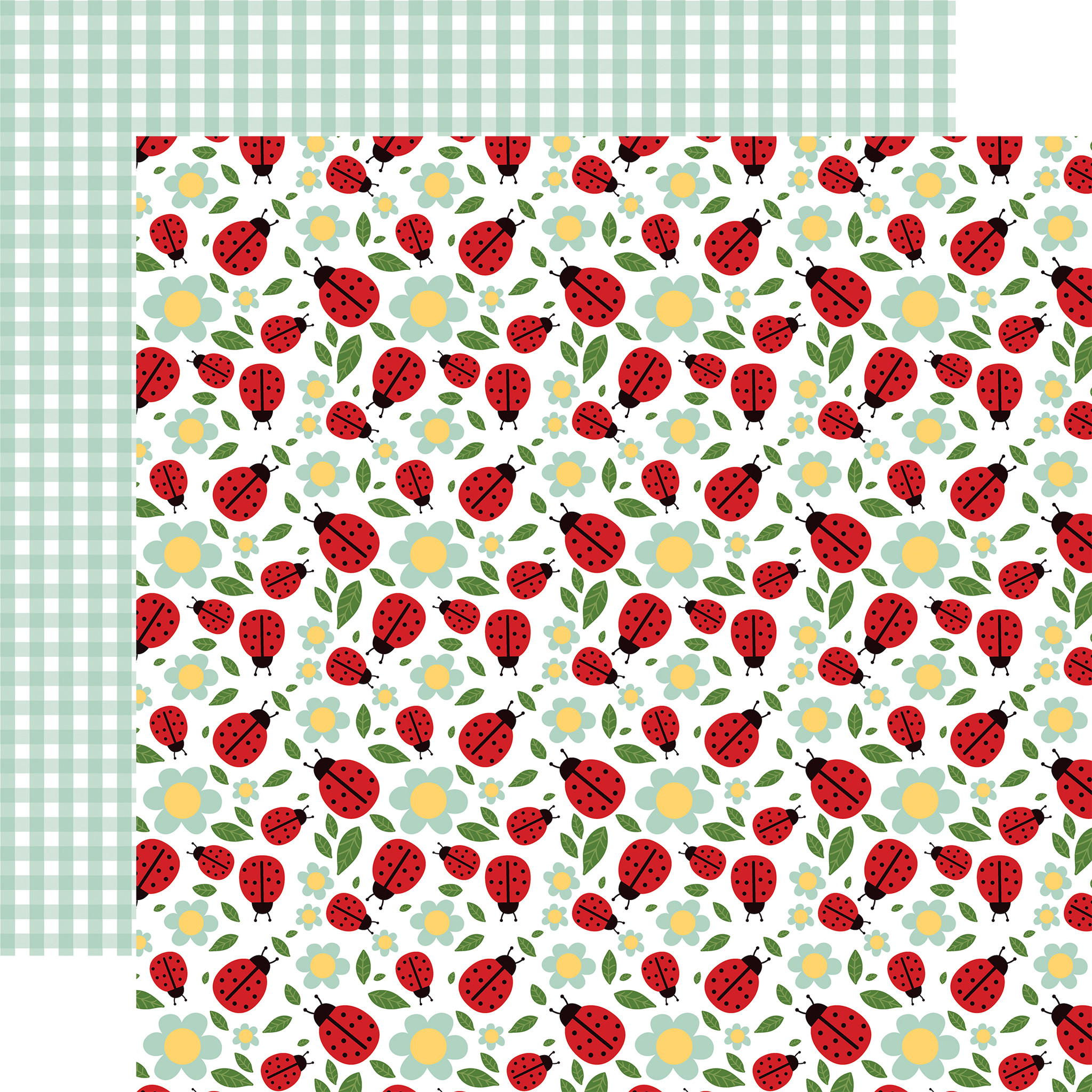 Little Ladybug: Cute As A Bug 12x12 Patterned Paper - Echo Park Paper Co