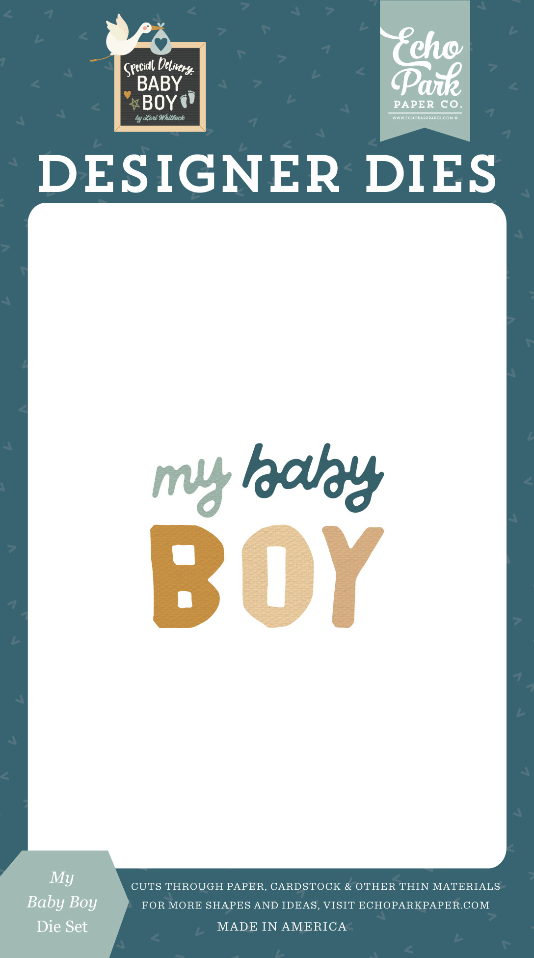 Special Delivery Baby Boy: My Baby Boy Small Die Set - Echo Park Paper Co
