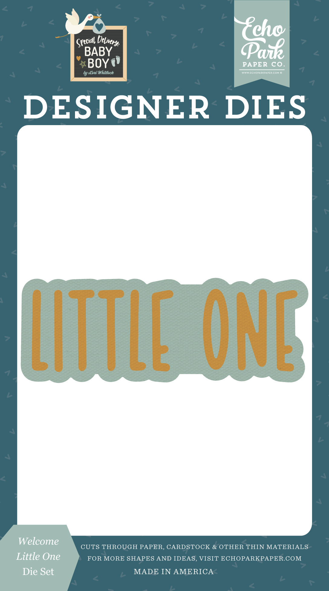 Special Delivery Baby Boy: Welcome Little One Small Die Set - Echo Park ...