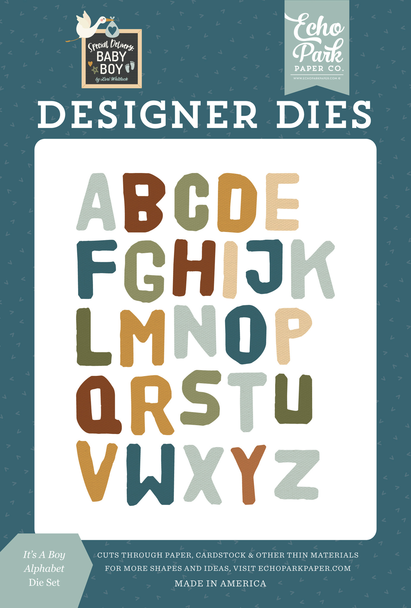 Special Delivery Baby Boy: It's A Boy Alphabet Large Die Set - Echo ...