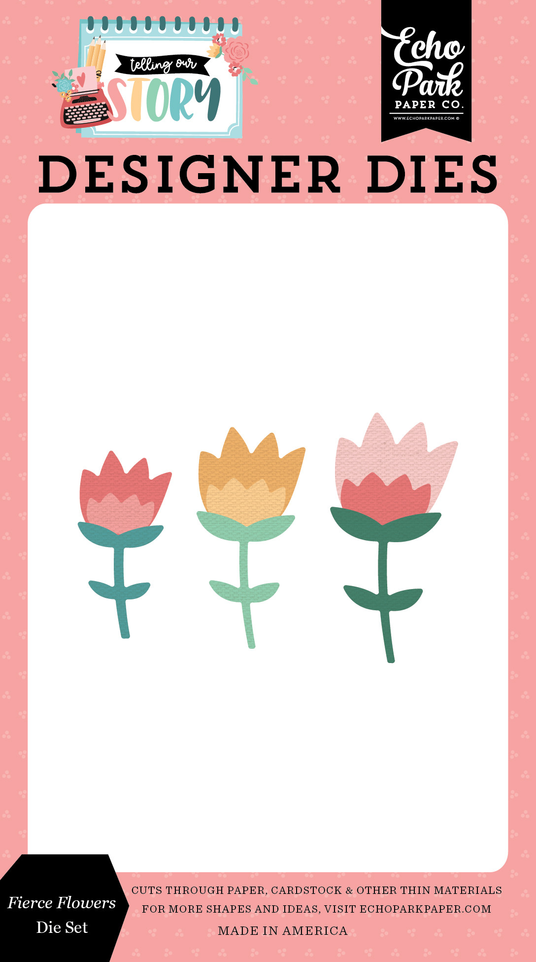 Telling Our Story: Fierce Flowers Small Die Set - Echo Park Paper Co