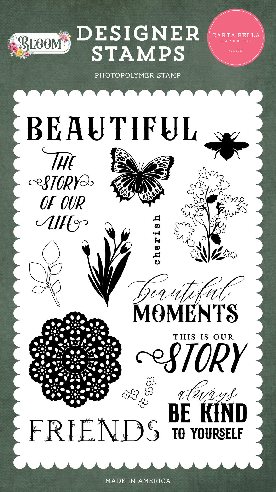 Bloom: Beautiful Moments Stamp Set - Echo Park Paper Co