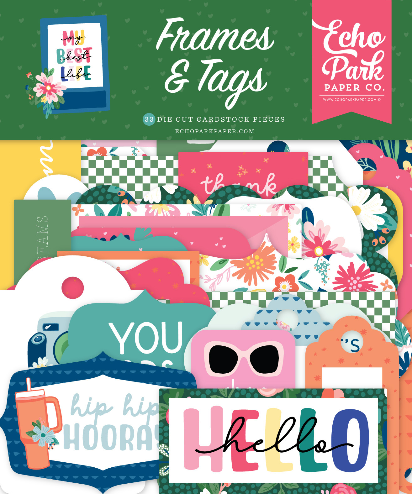 My Best Life Frames & Tags - Echo Park Paper Co