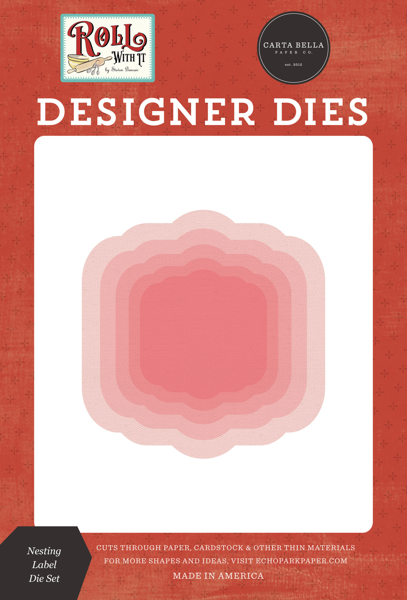 Roll With It: Nesting Label Large Die Set - Echo Park Paper Co