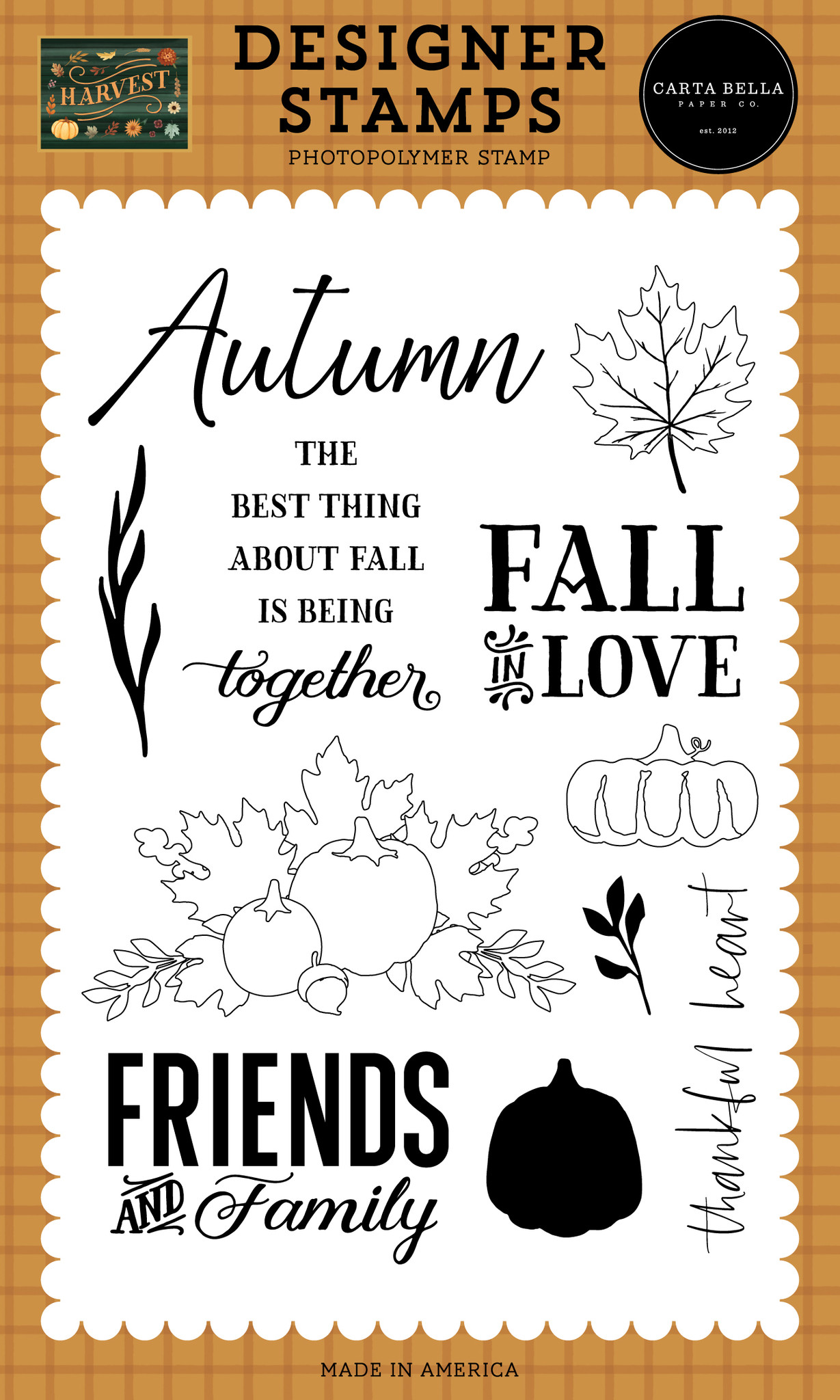 Harvest: Fall In Love Stamp Set - Echo Park Paper Co