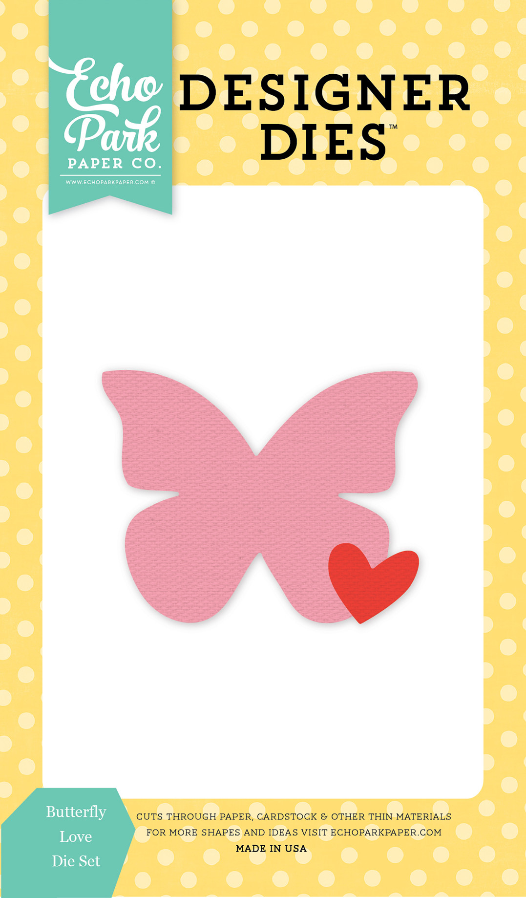 Spring: Butterfly Love Small Die Set - Echo Park Paper Co
