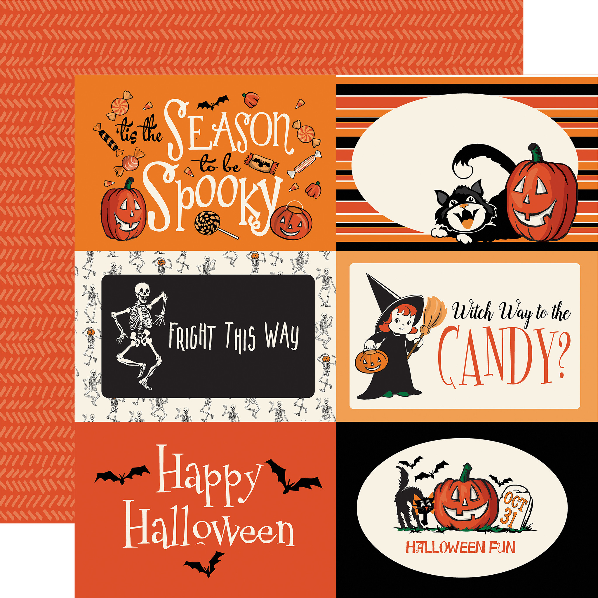 Halloween Fun: 6x4 Journaling Cards 12x12 Patterned Paper - Echo Park ...