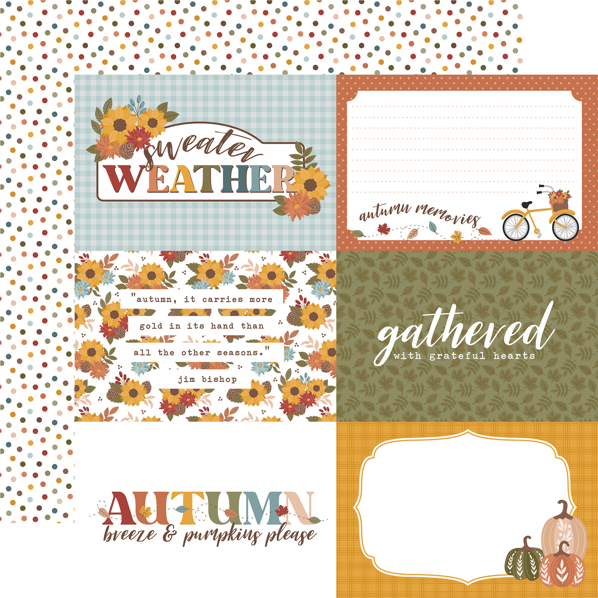 Sweater Weather: 6x4 Journaling Cards 12x12 Patterned Paper - Echo Park ...