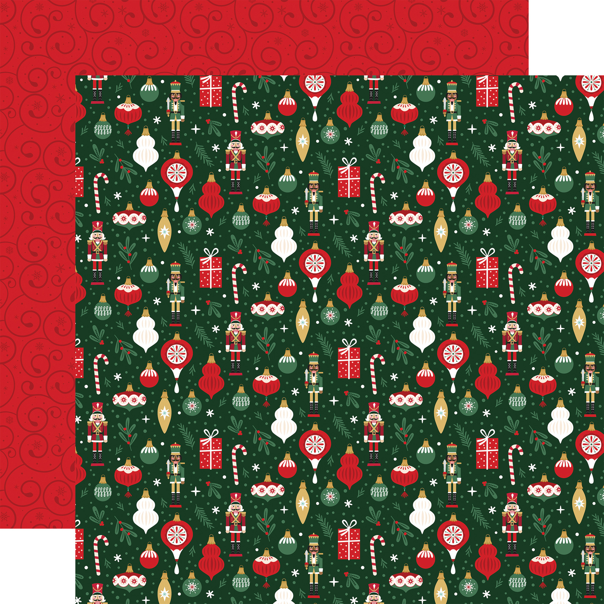 Nutcracker Christmas: Tree Essentials 12x12 Patterned Paper - Echo Park ...