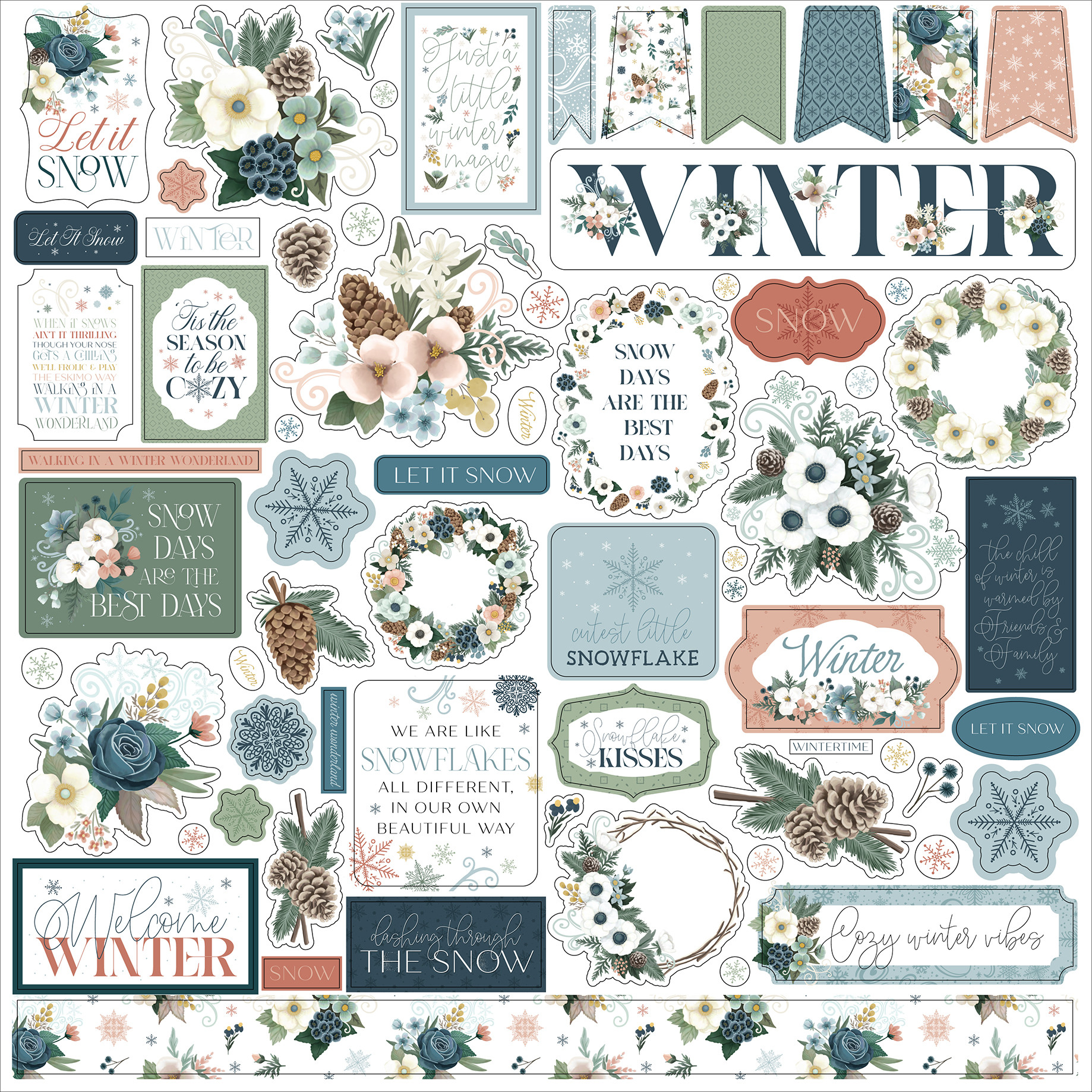 Winter Wonderland Element Sticker - Echo Park Paper Co