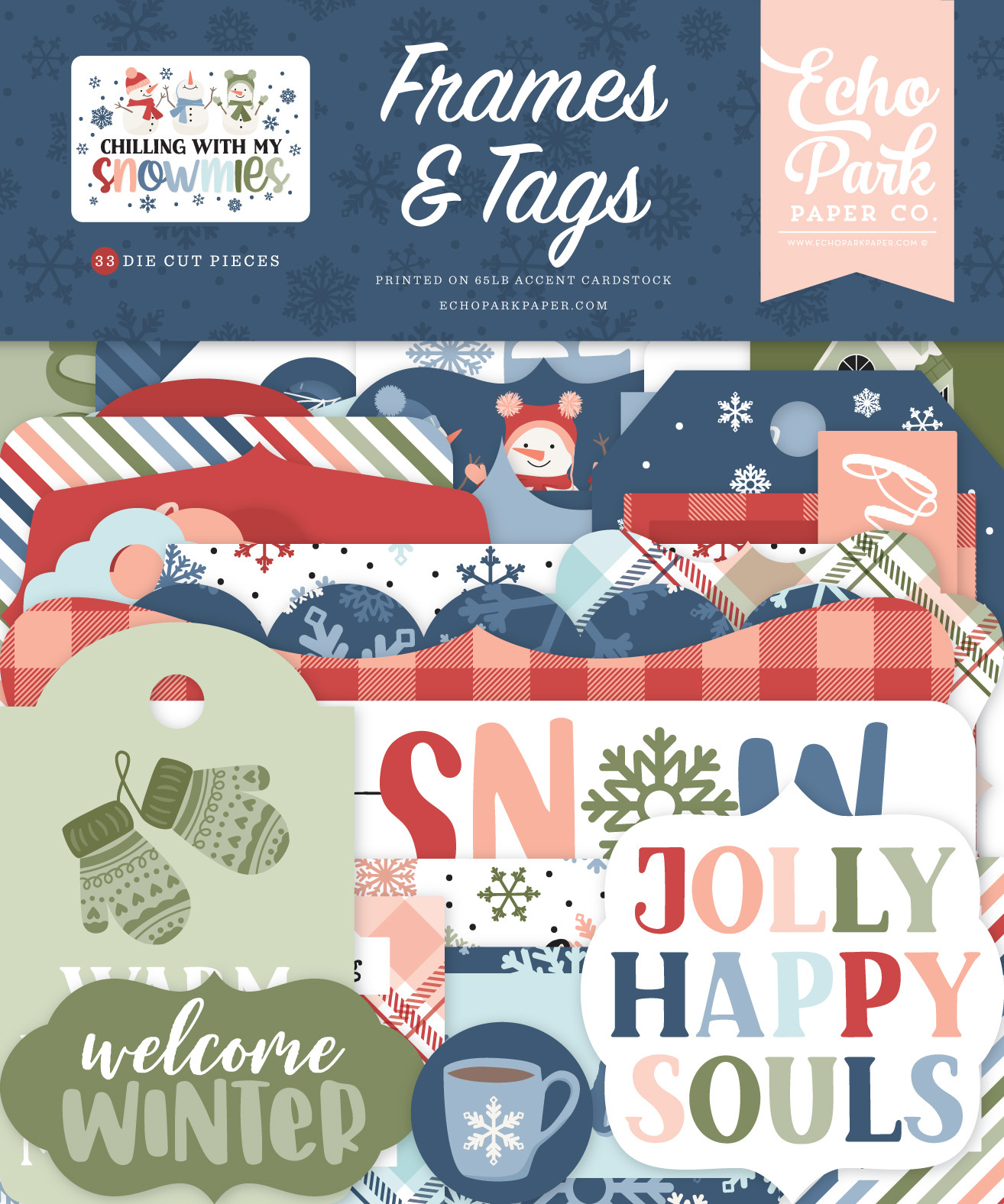 Chilling With My Snowmies Frames & Tags - Echo Park Paper Co