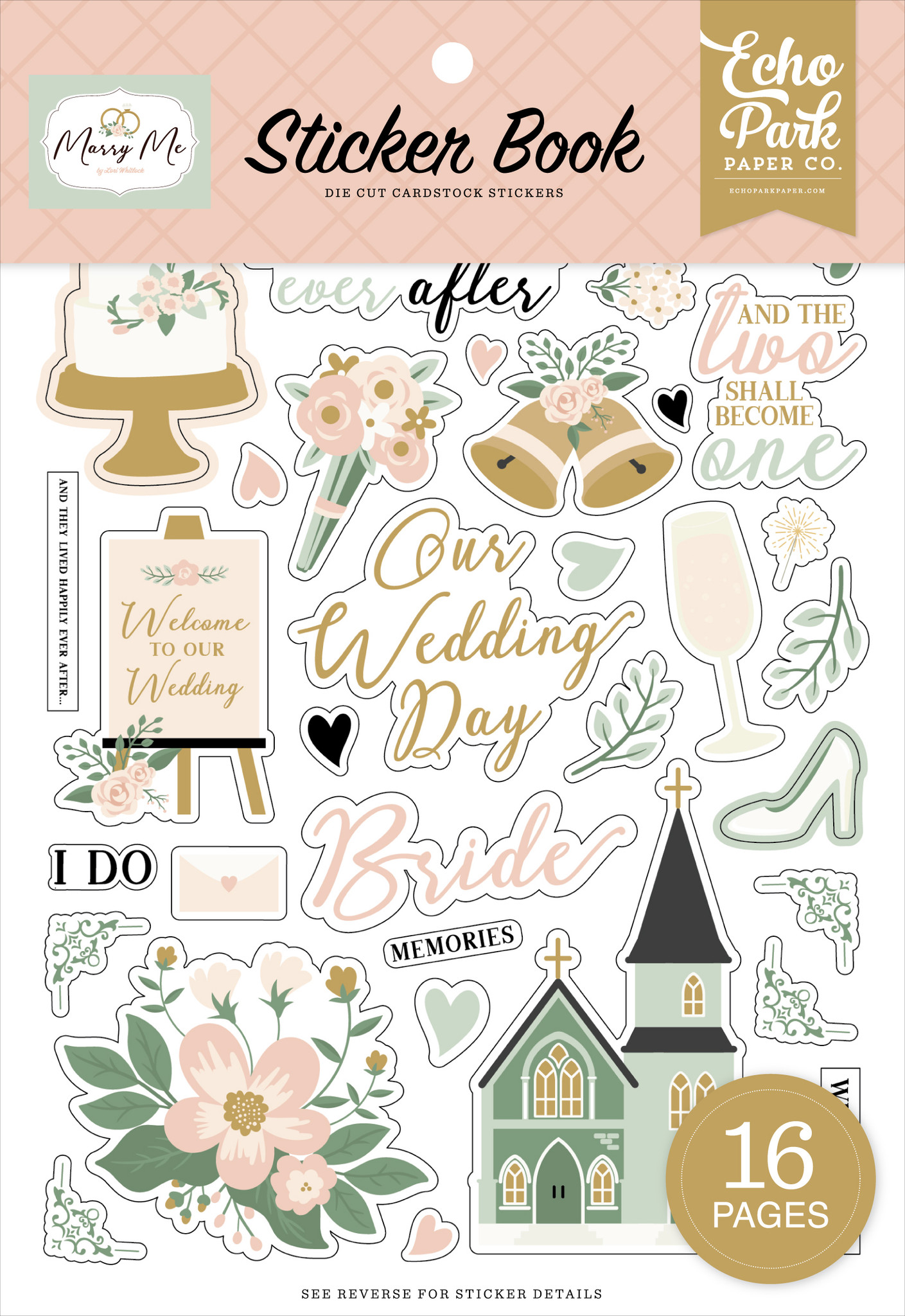 Marry Me Sticker Book - Echo Park Paper Co