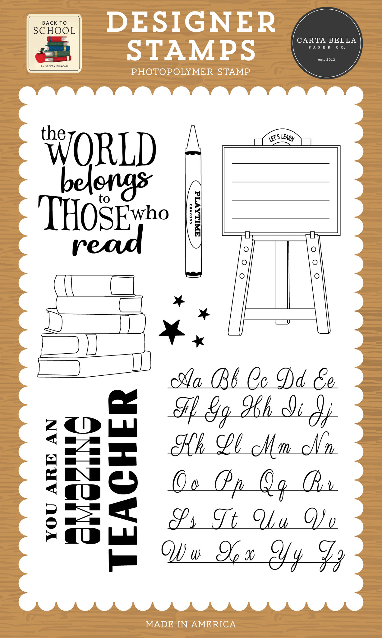 Back To School: Easel Stamp Set - Echo Park Paper Co
