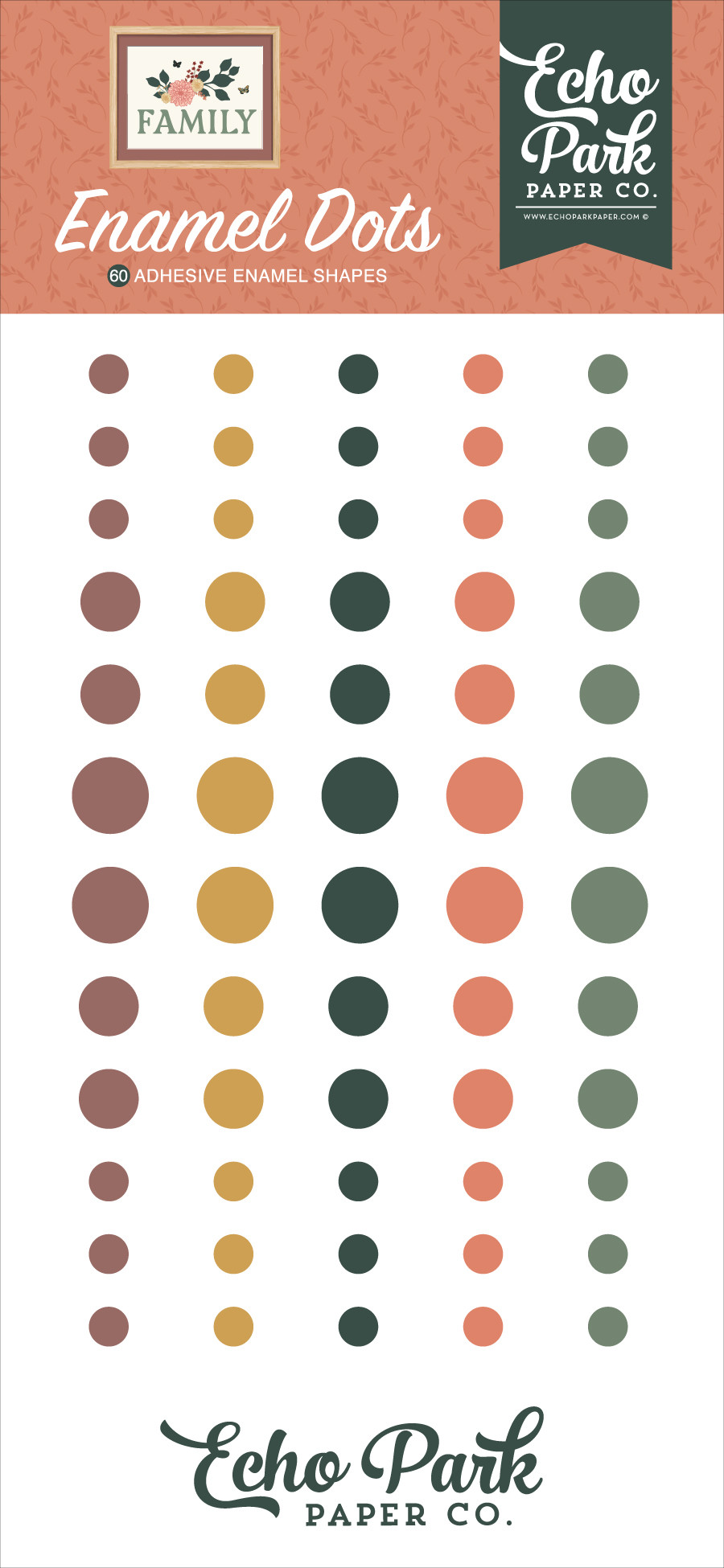 Family Enamel Dots - Echo Park Paper Co