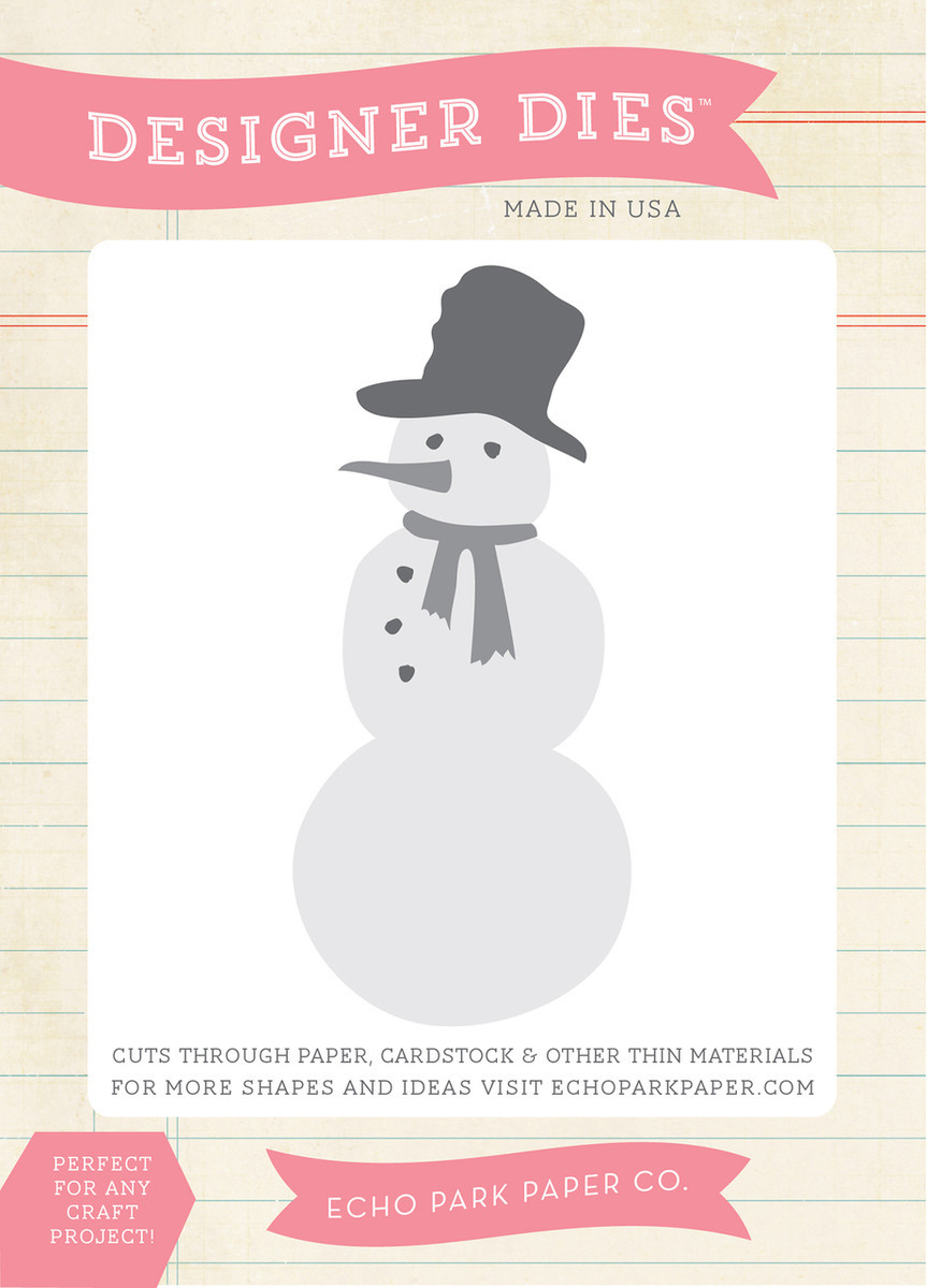 Build a Snowman Medium Die Set - Echo Park Paper Co
