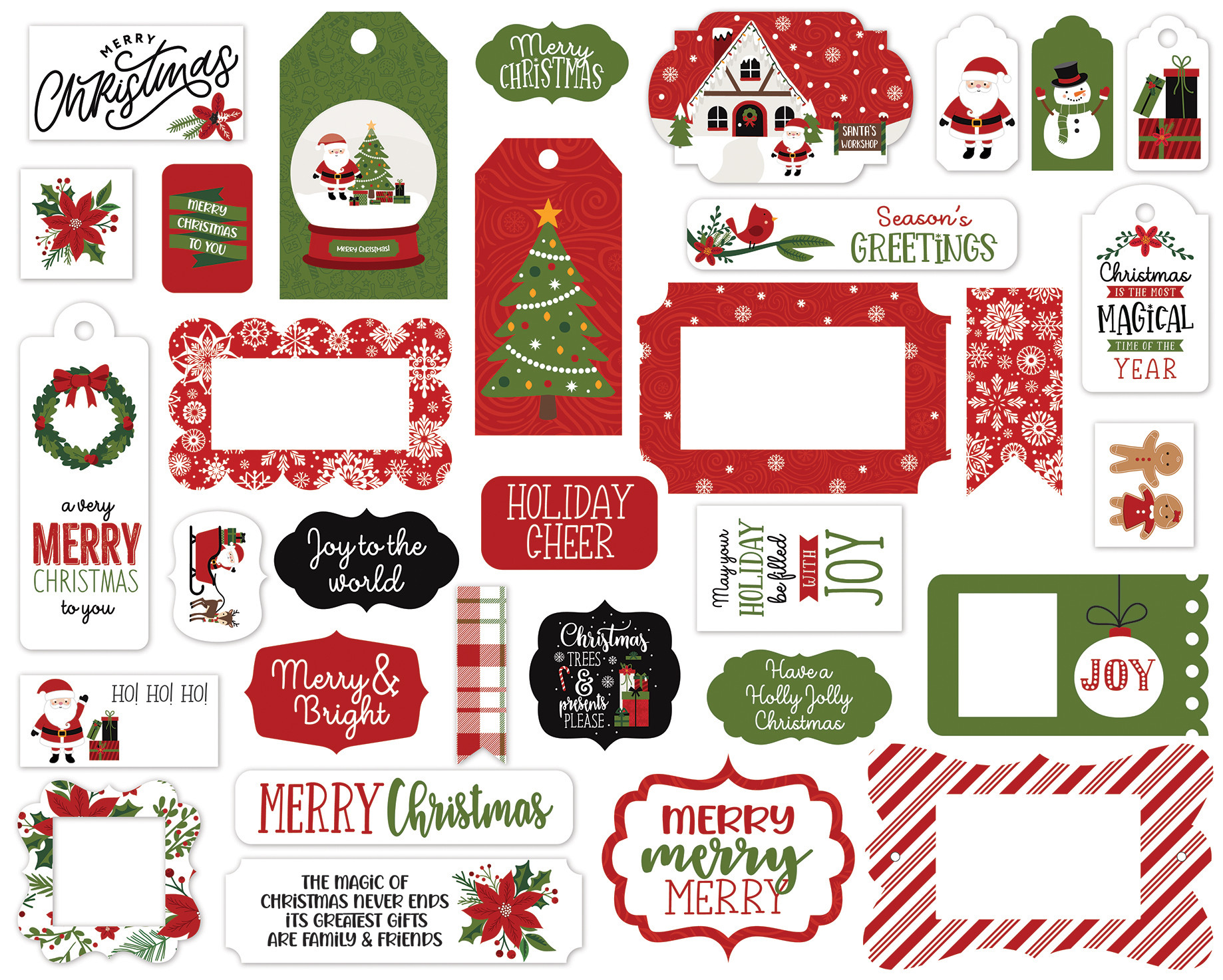 Christmas Magic Frames & Tags - Echo Park Paper Co