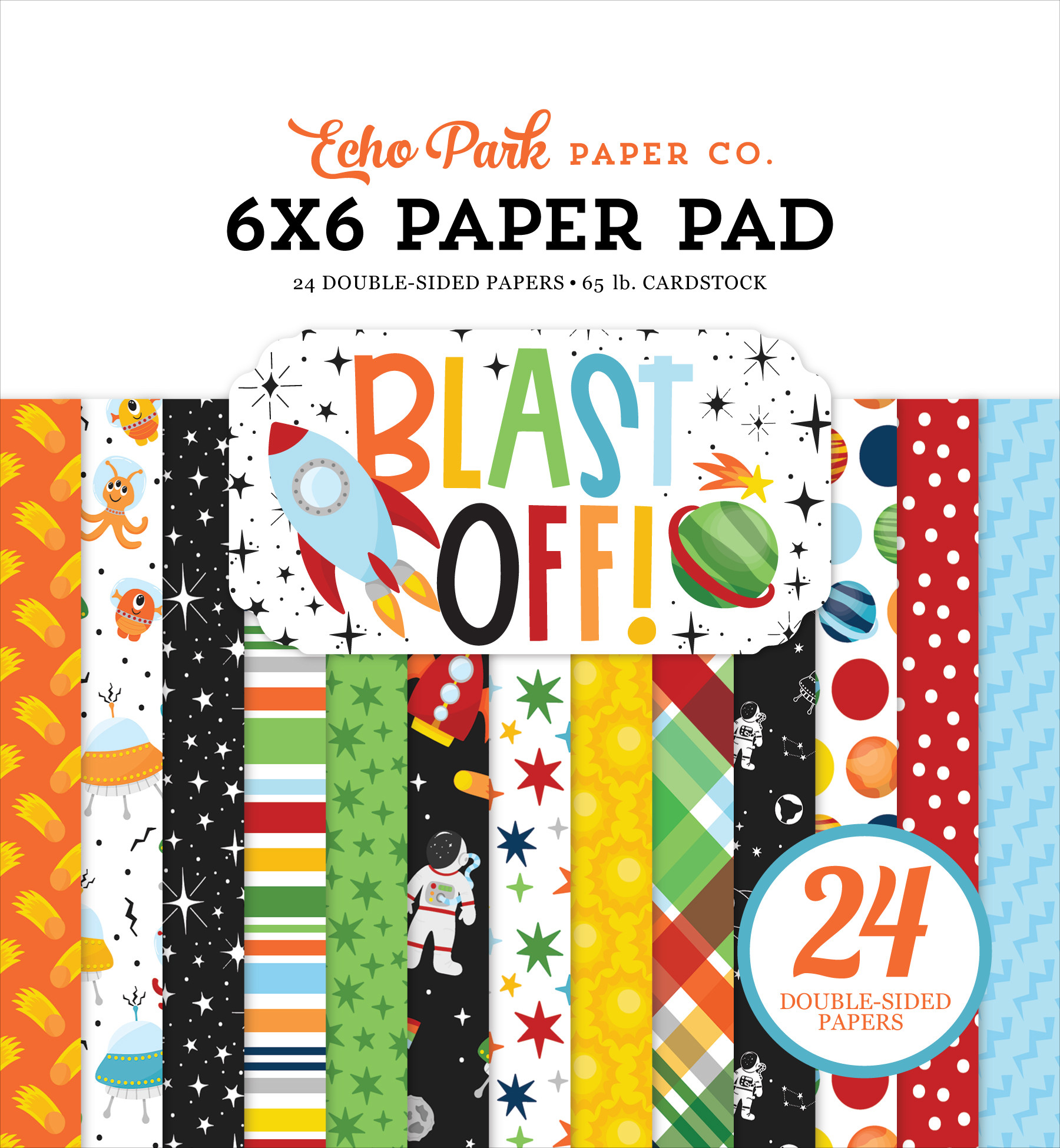 Blast Off 6x6 Paper Pad - Echo Park Paper Co