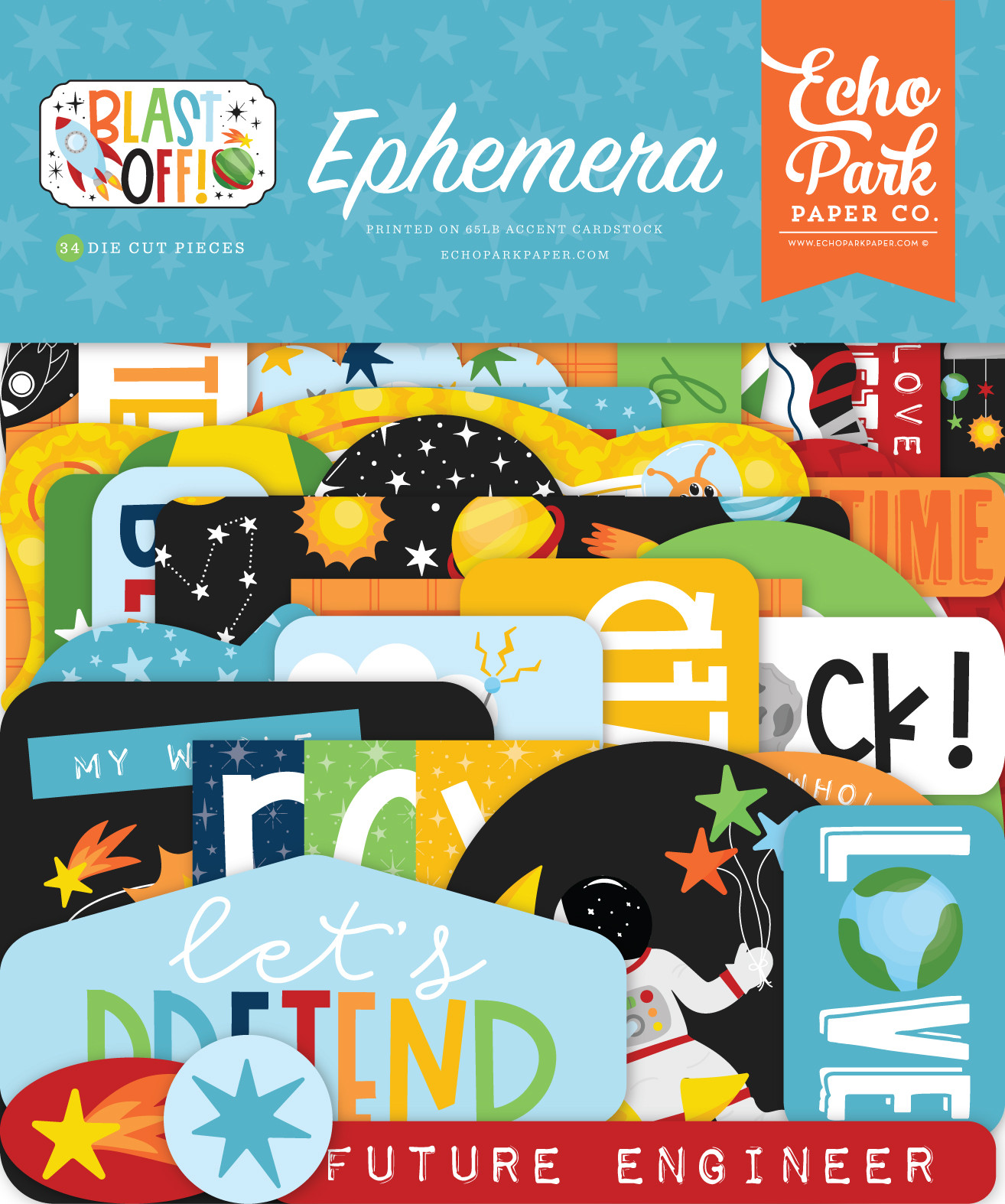 Blast Off Ephemera - Echo Park Paper Co