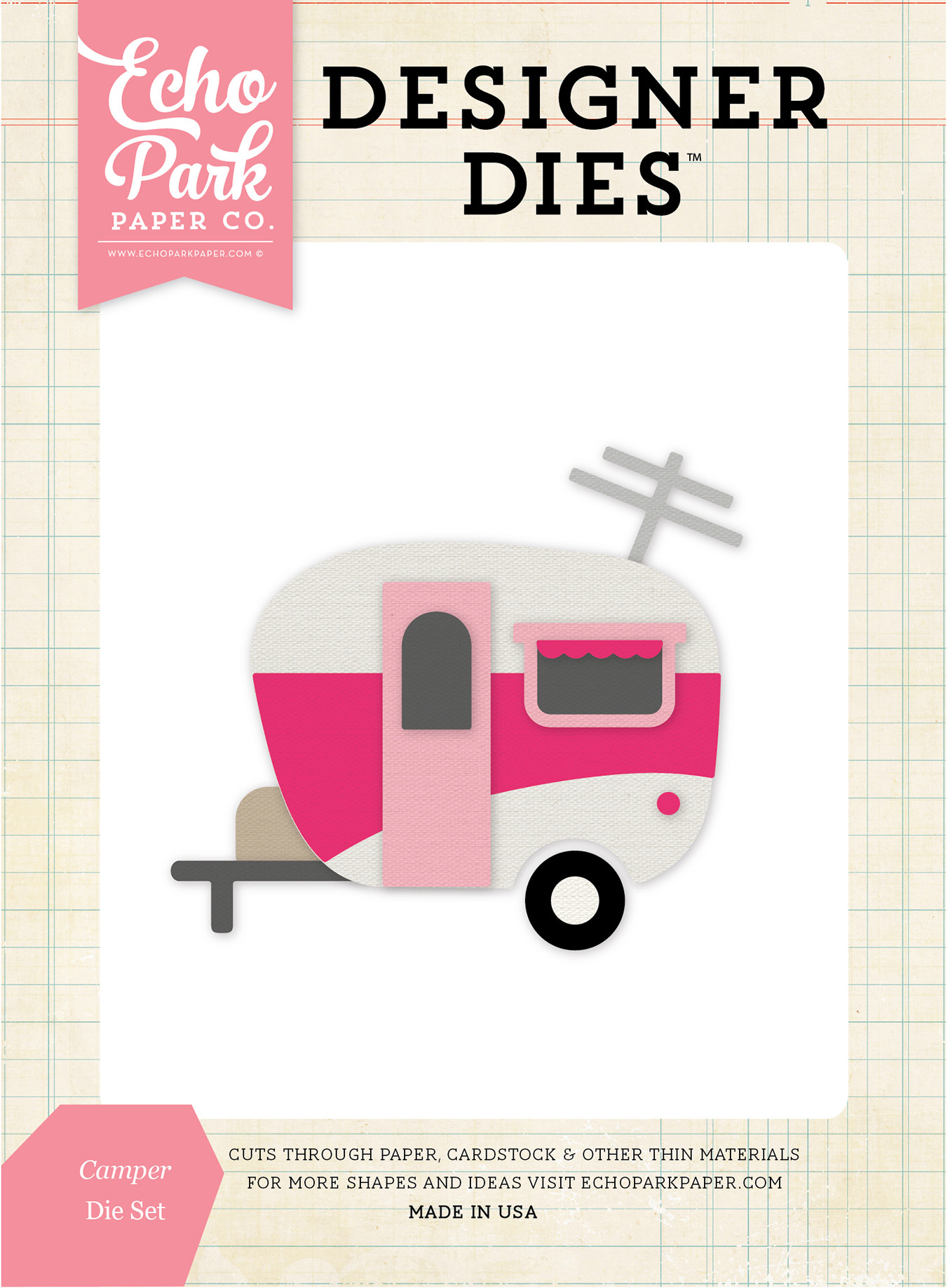 Camper Medium Die Set - Echo Park Paper Co