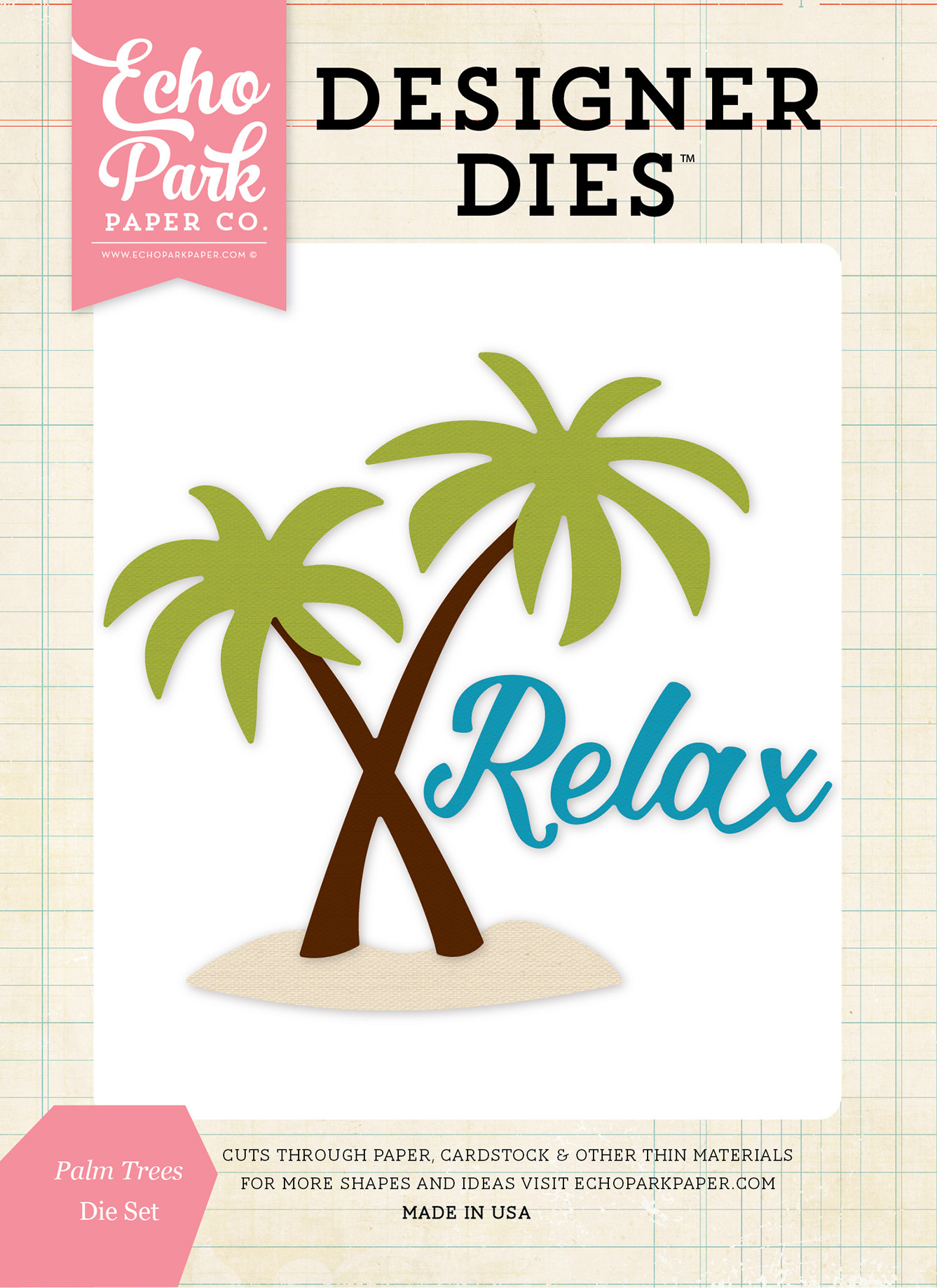Palm Trees Medium Die Set - Echo Park Paper Co