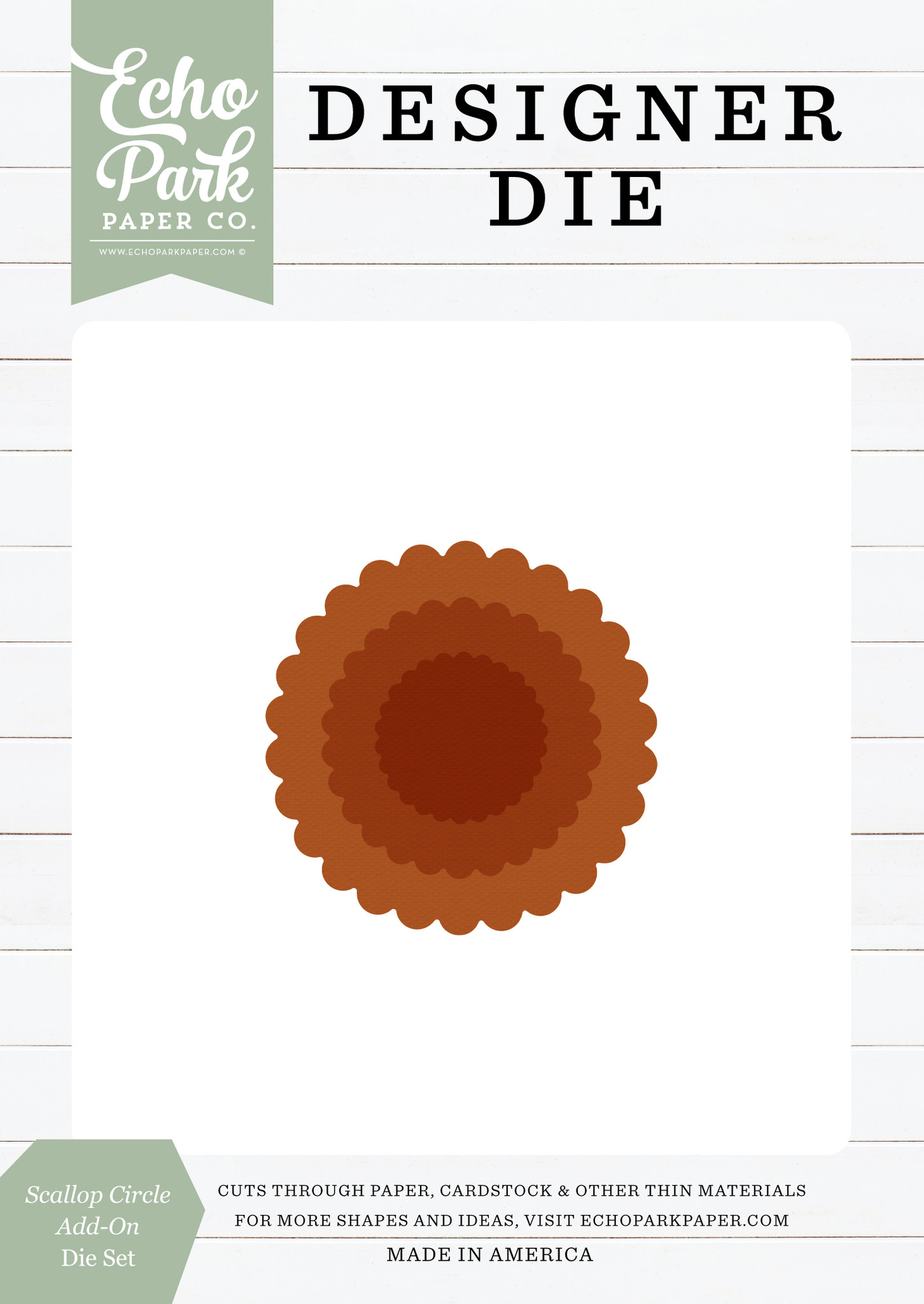 Scallop Circle Medium Die Set - Echo Park Paper Co