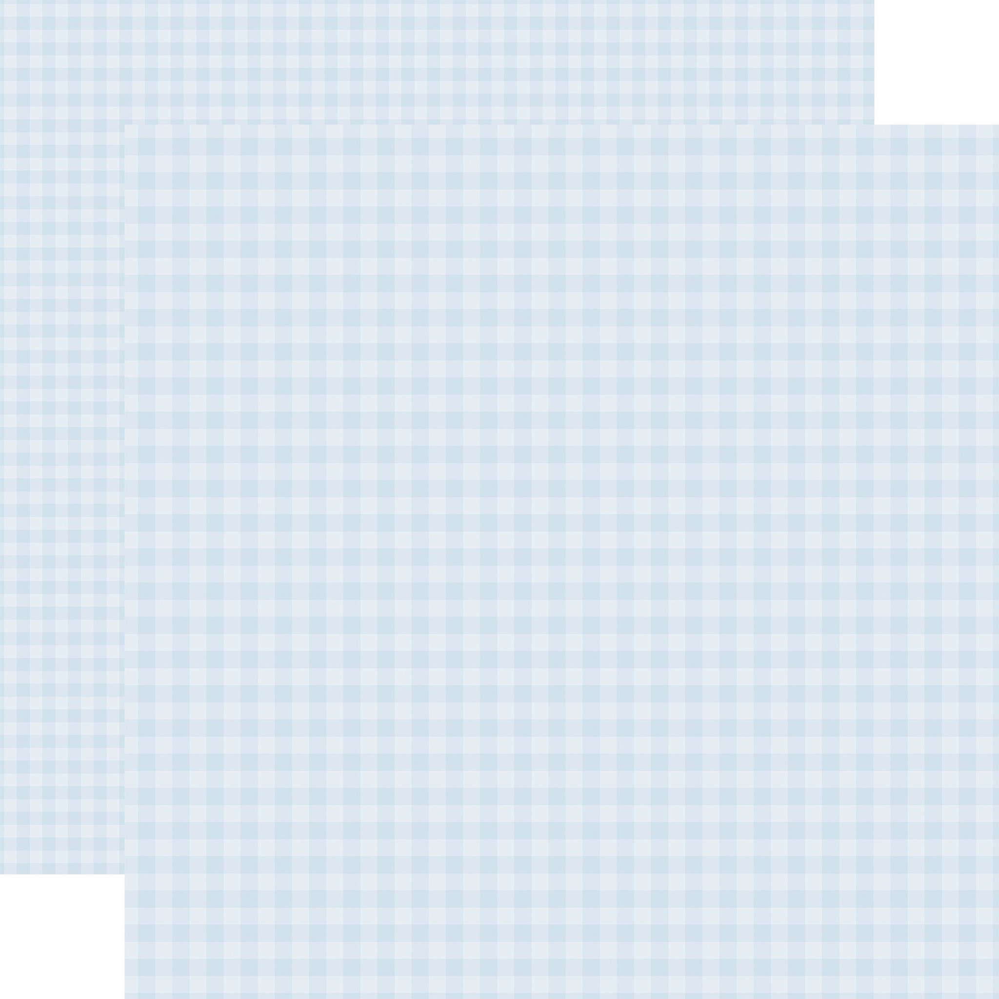 Pastel Gingham: Powder Gingham 12x12 Patterned Paper - Echo Park Paper Co
