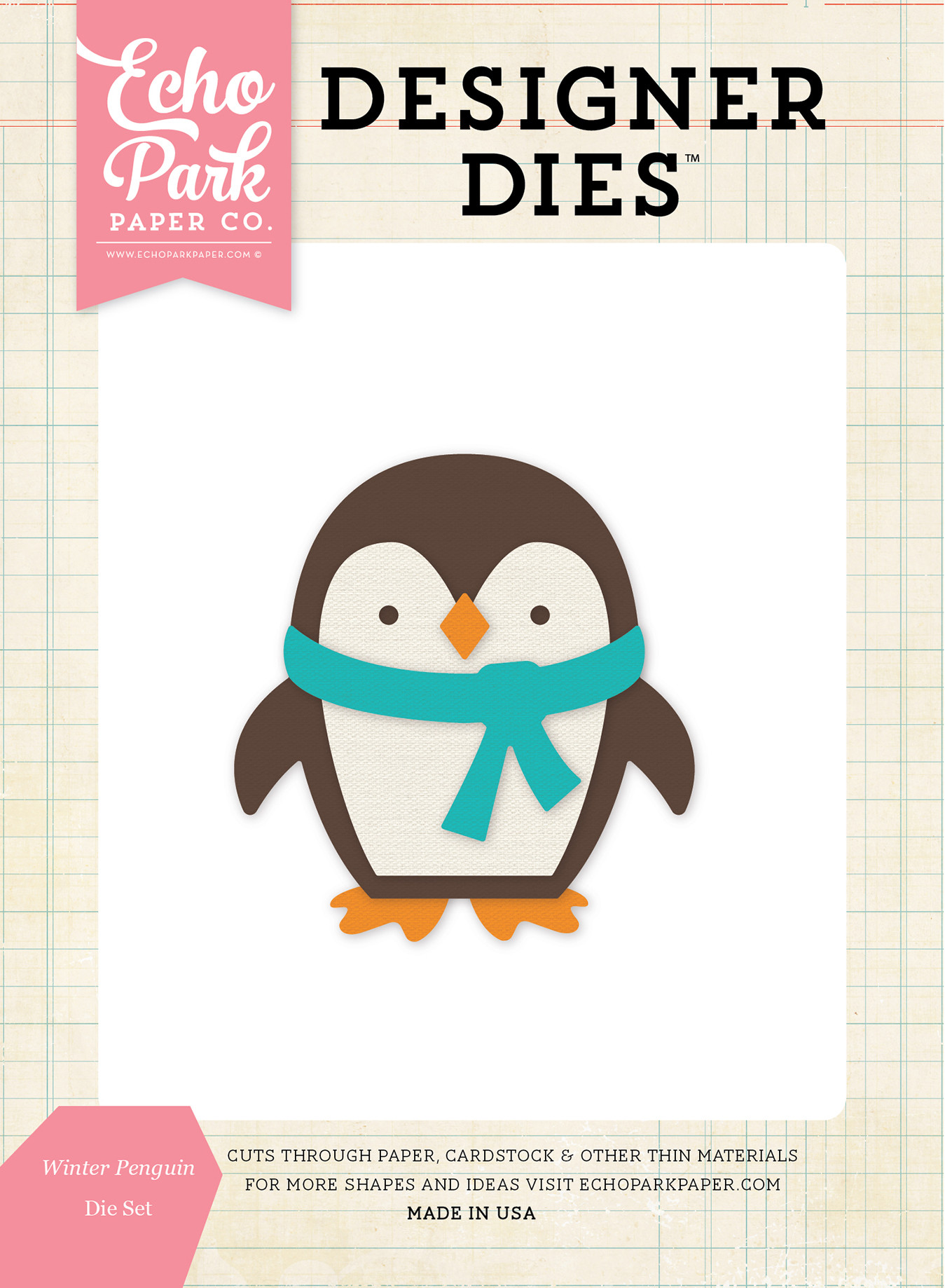 Winter Penguin Medium Die Set - Echo Park Paper Co