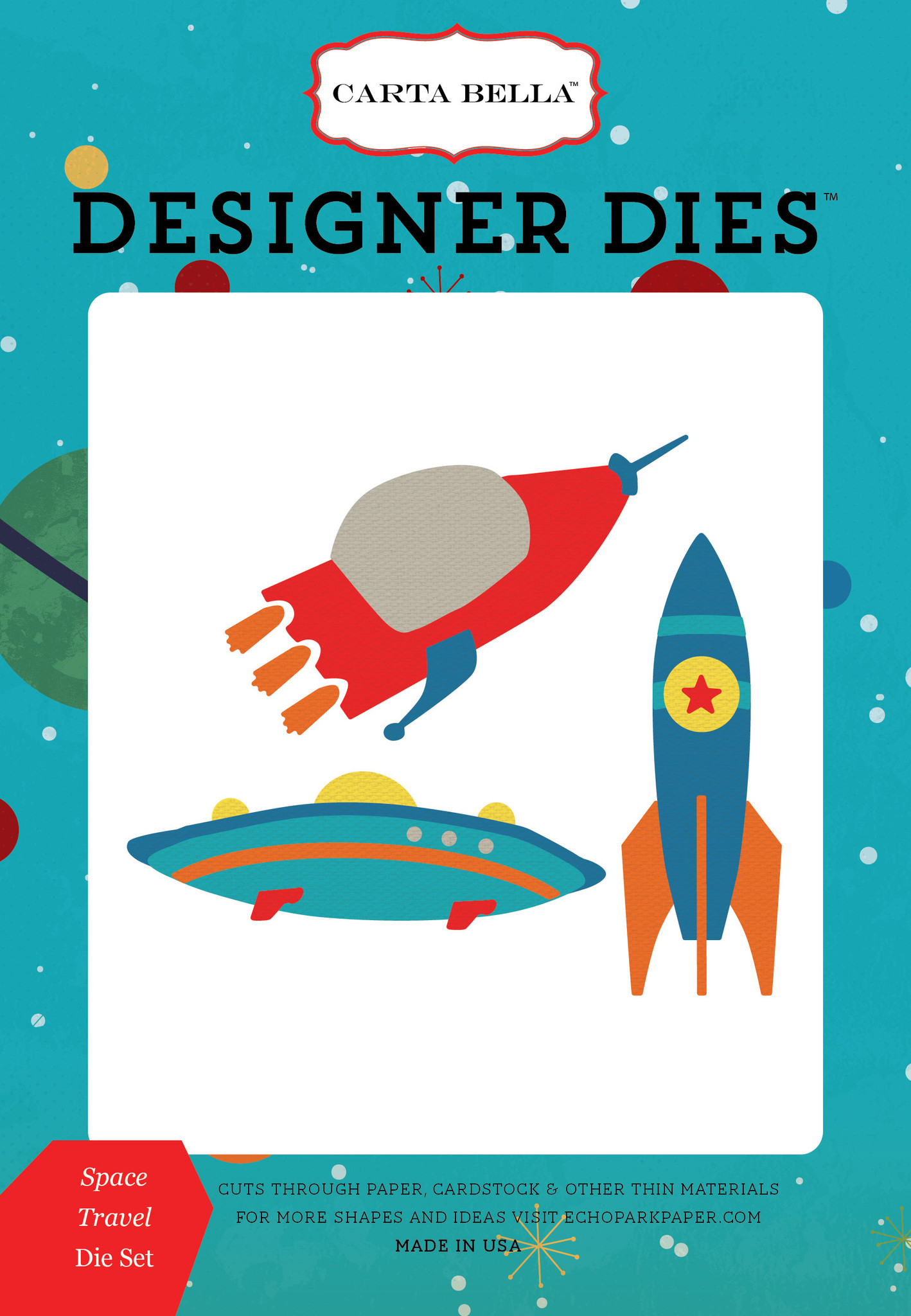 Space Academy: Space Travel Large Die Set - Echo Park Paper Co