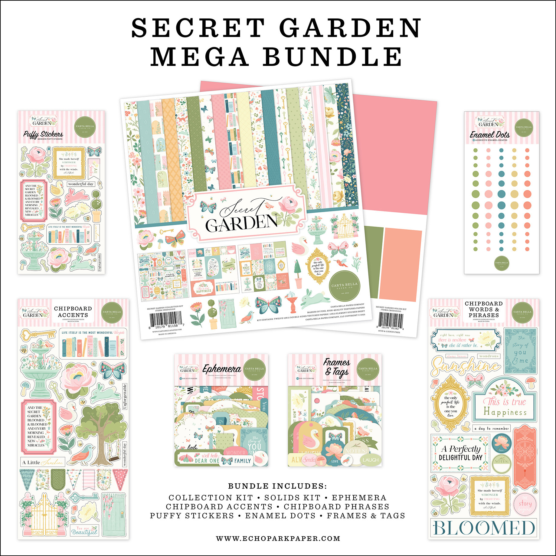 Secret Garden Mega Bundle - Echo Park Paper Co