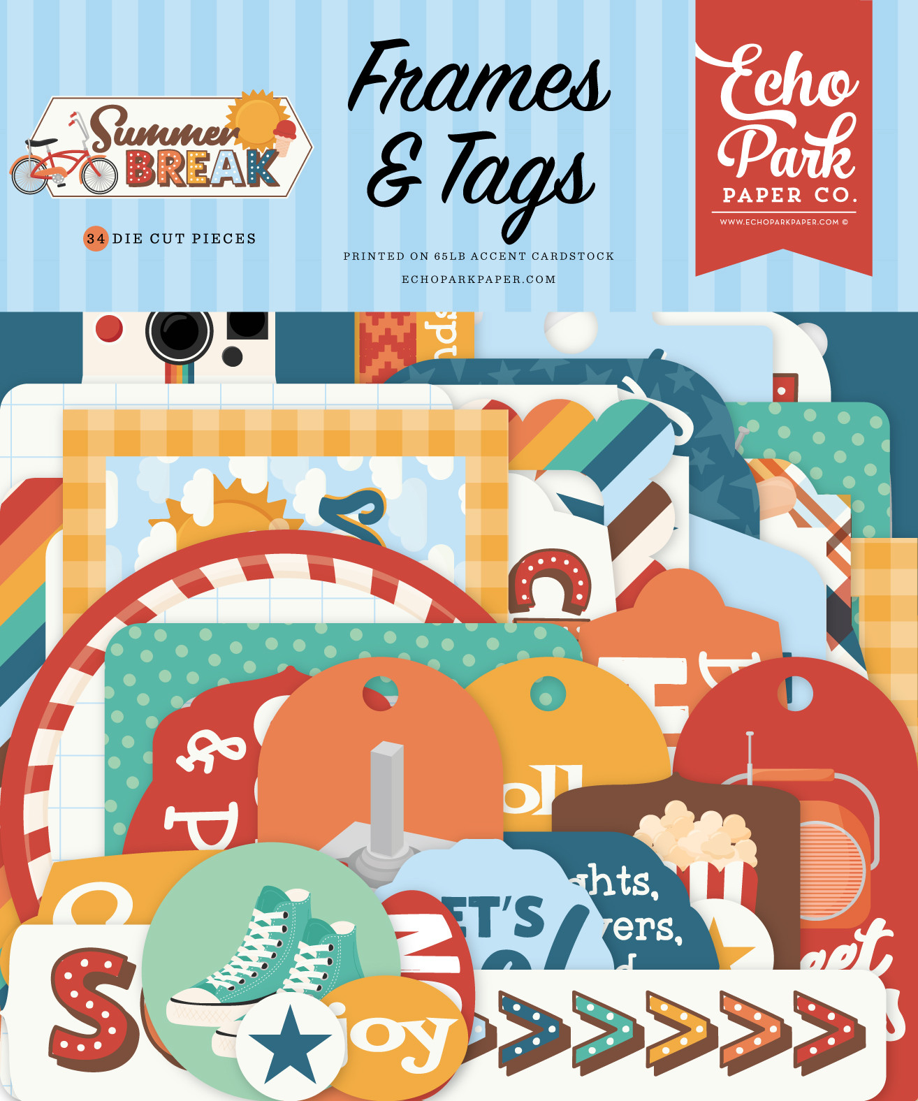 Summer Break Frames & Tags - Echo Park Paper Co