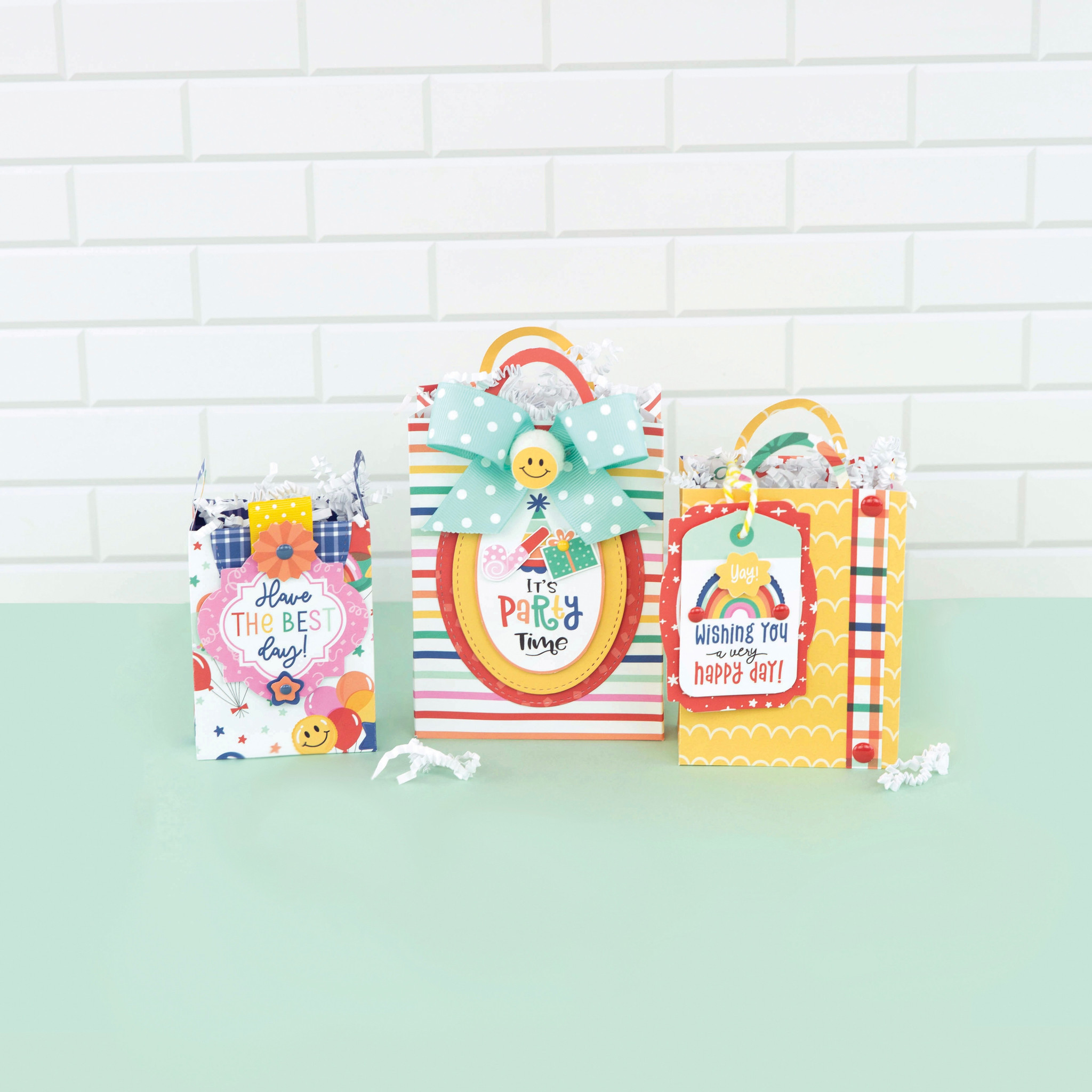 Hip Hip Hooray 3D Gift Bag Digital Instructions - Echo Park Paper Co