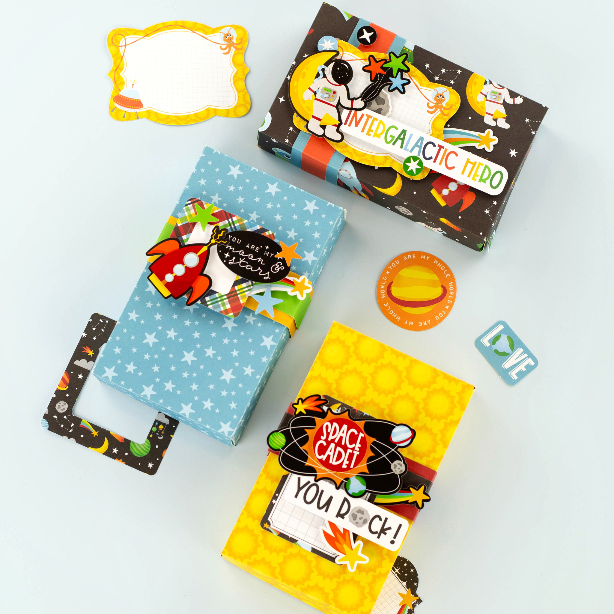 Blast Off 3D Boxes Digital Instructions - Echo Park Paper Co