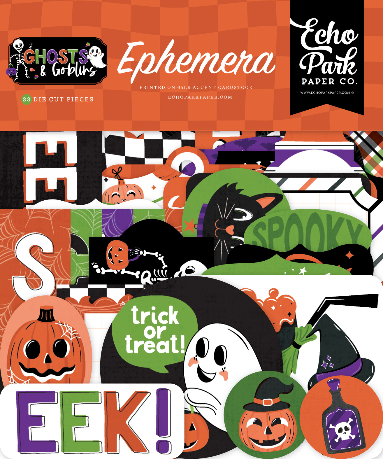 Ghosts And Goblins Ephemera - Echo Park Paper Co