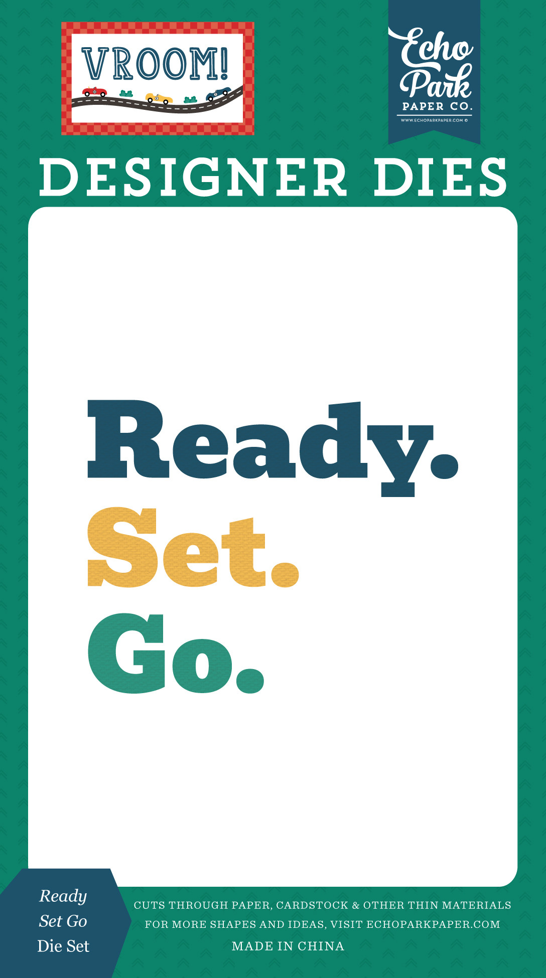 Vroom!: Ready Set Go Small Die Set - Echo Park Paper Co