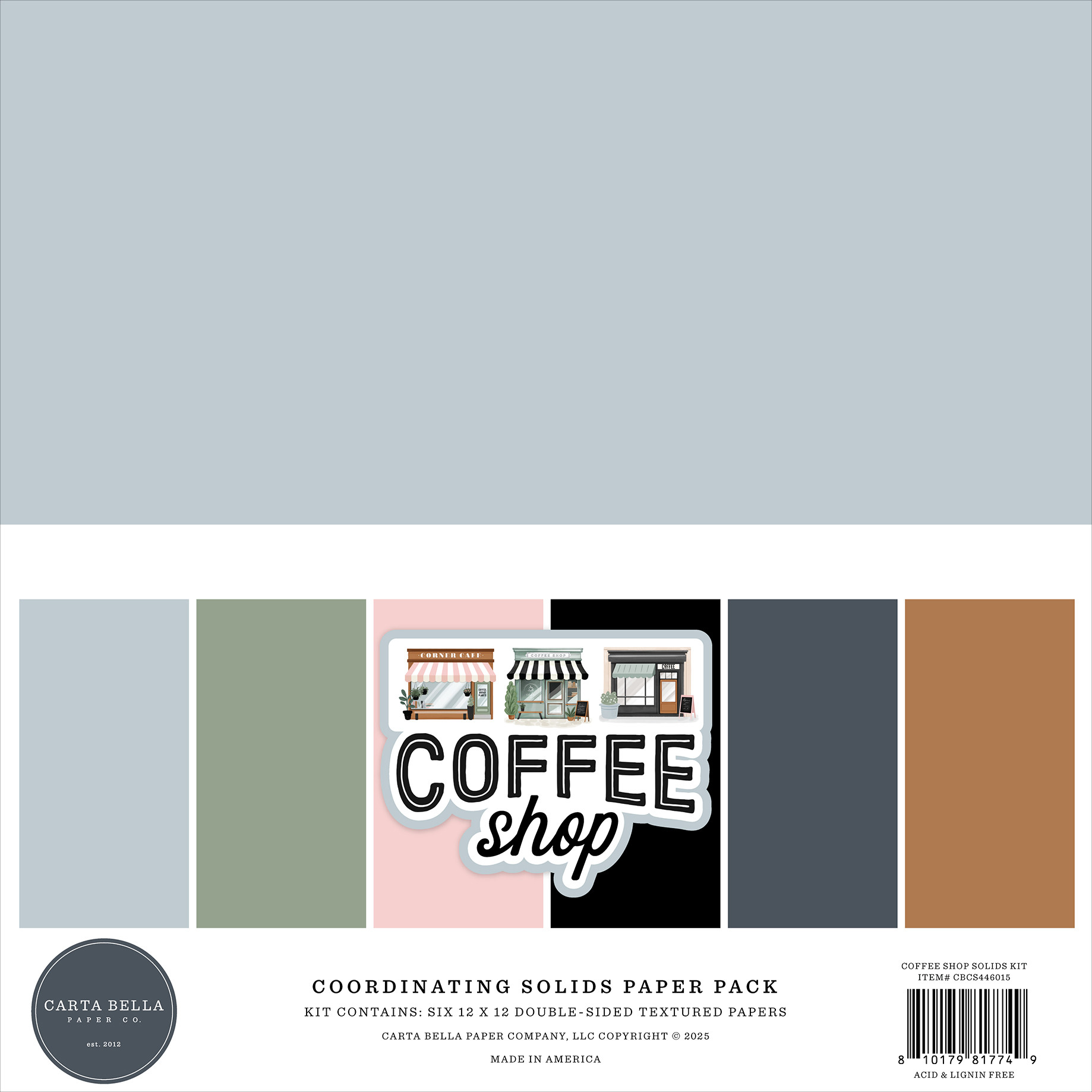 Coffee Shop Solids Kit - Echo Park Paper Co