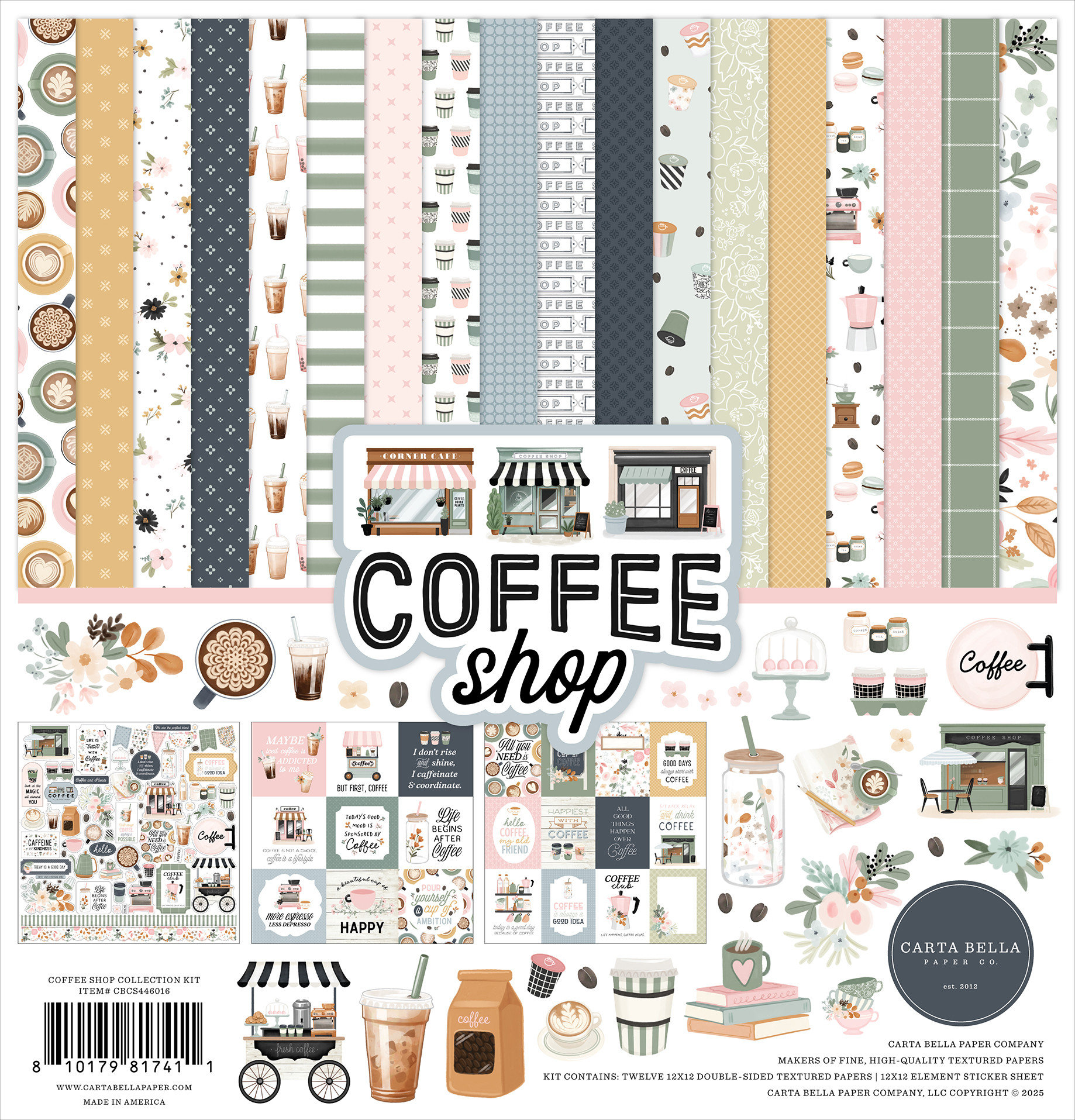 Coffee Shop Collection Kit - Echo Park Paper Co