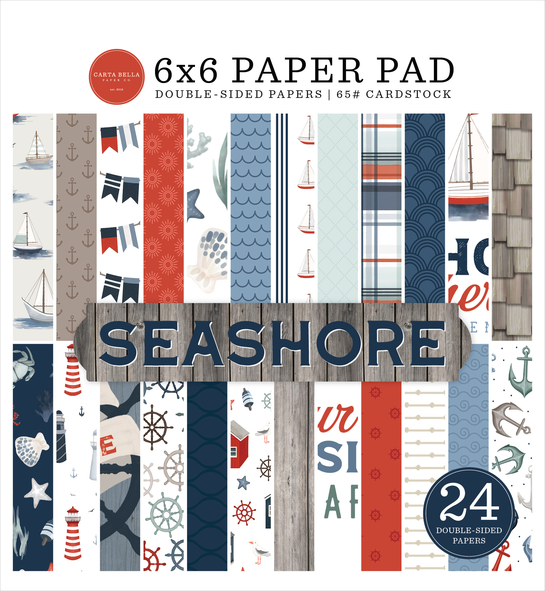 Seashore 6x6 Paper Pad - Echo Park Paper Co