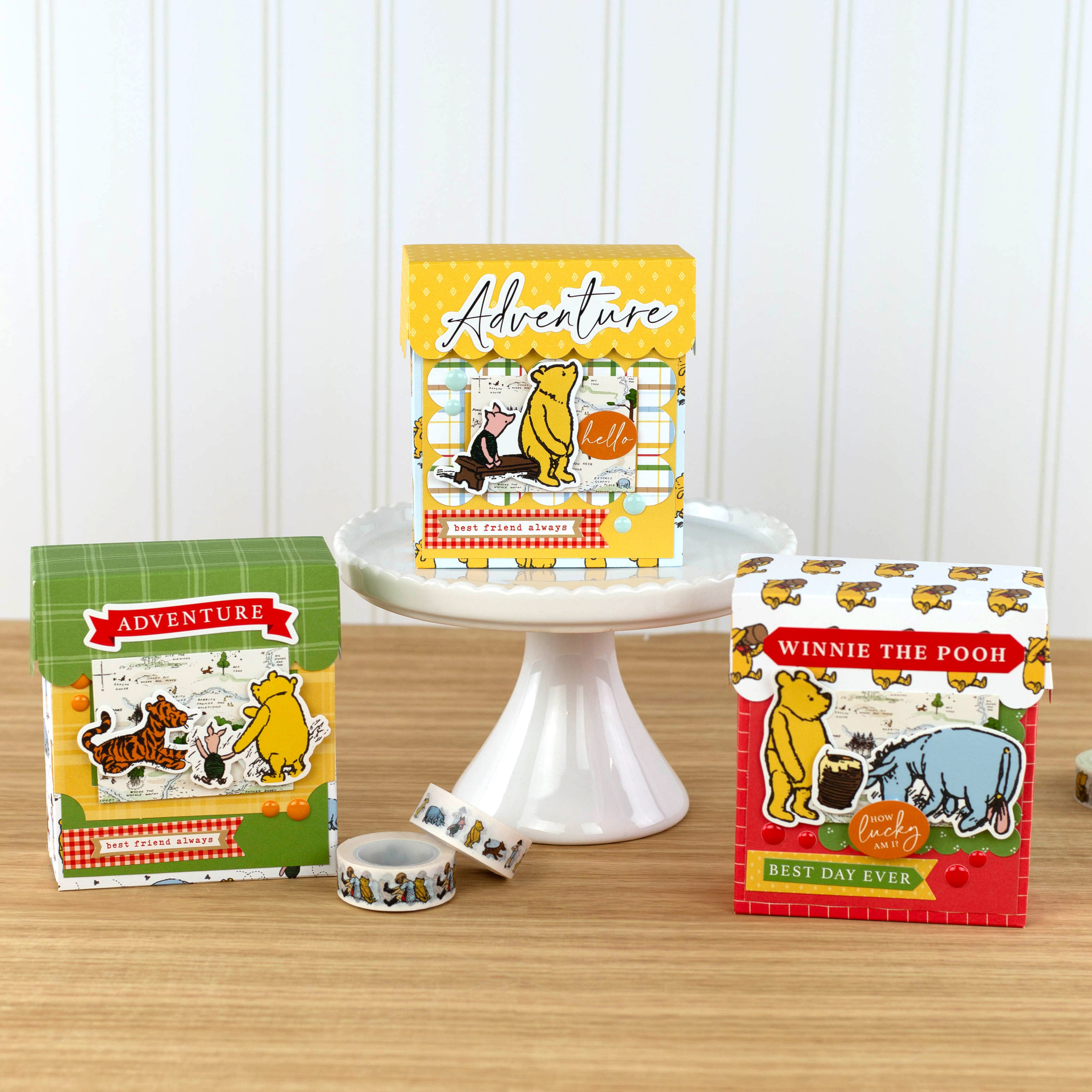 House At Pooh Corner Git Boxes Digital Instructions - Echo Park Paper Co