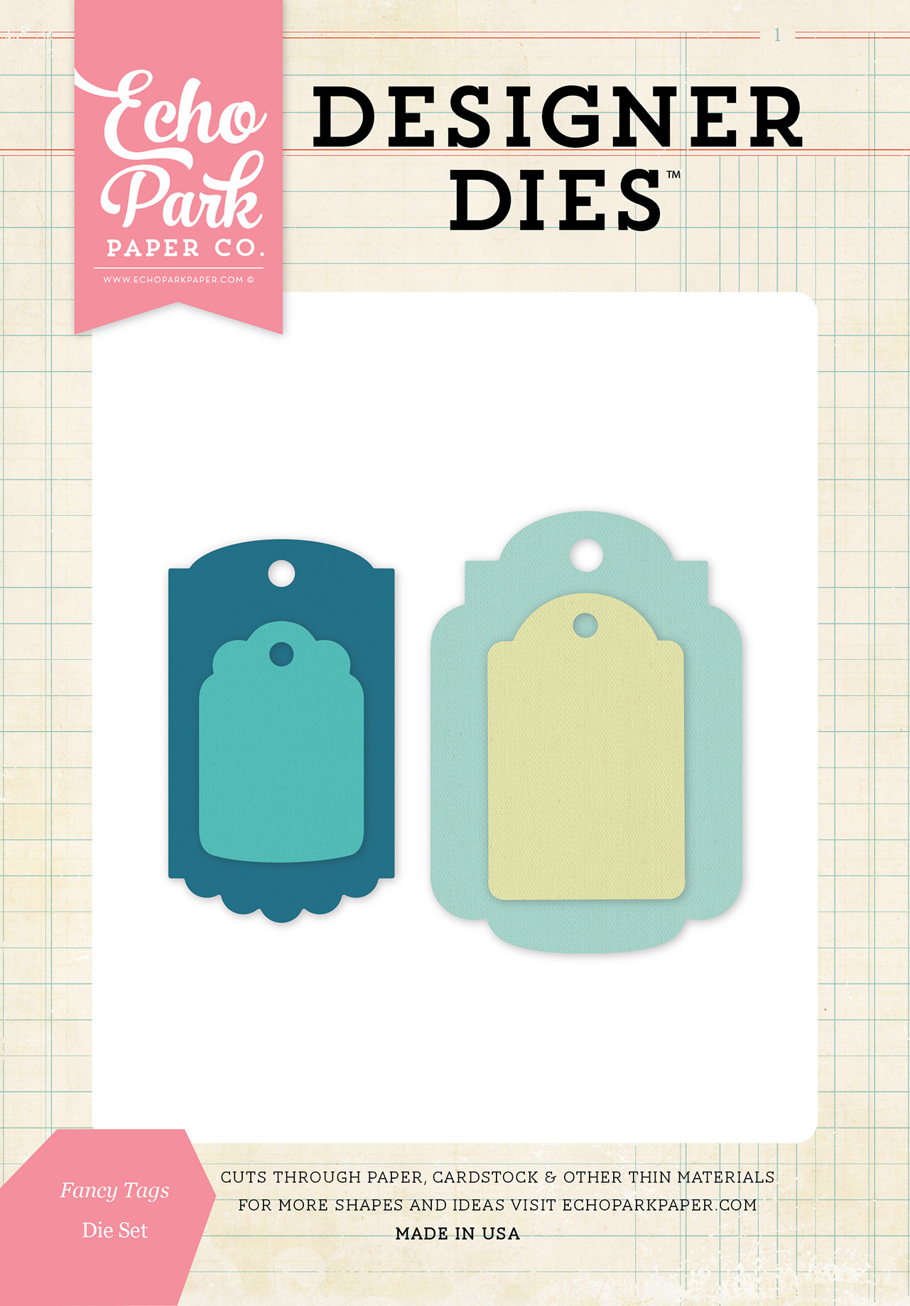 Fancy Tags Large Die Set - Echo Park Paper Co