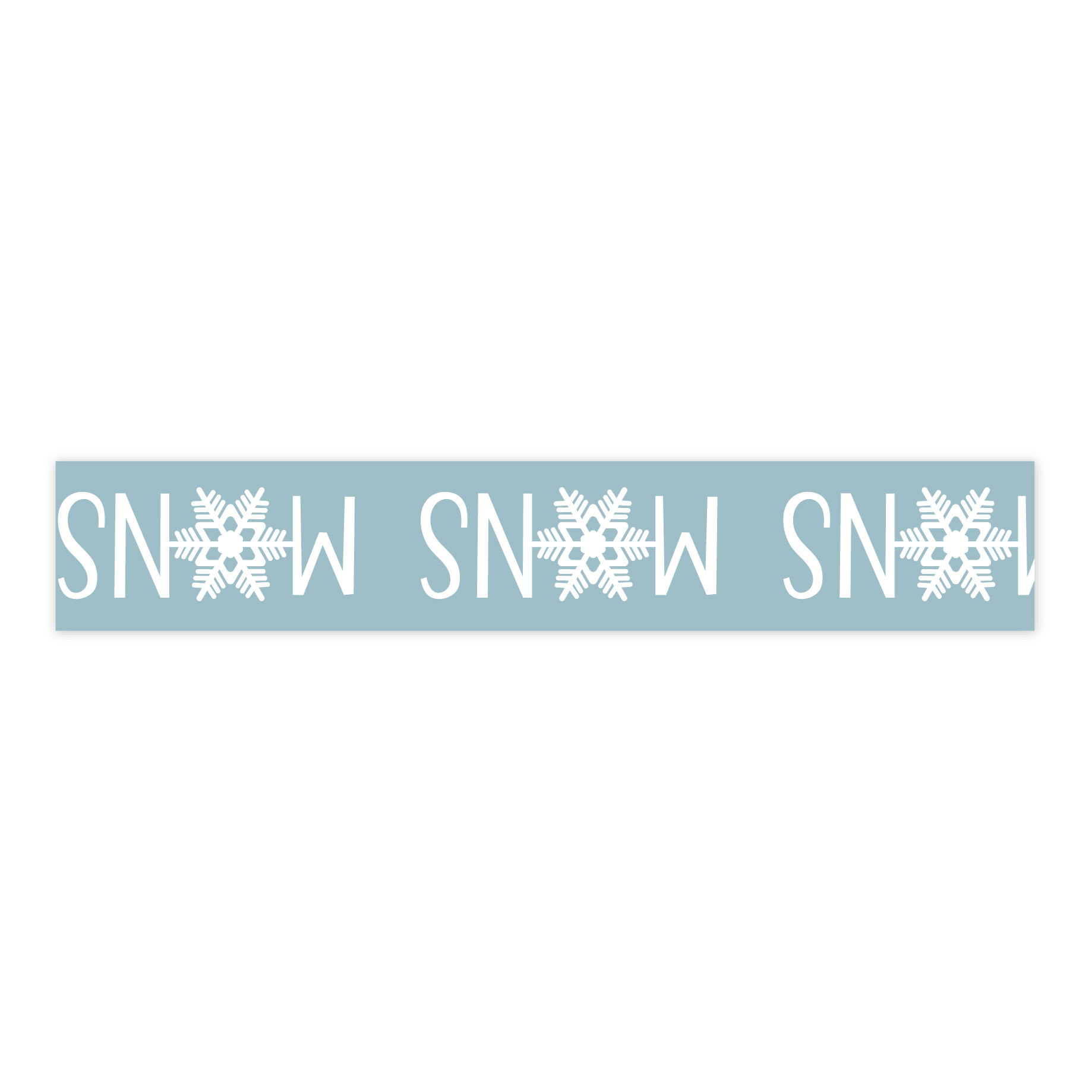 Snow Day: Snow With Snowflake Word Washi Tape - Echo Park Paper Co