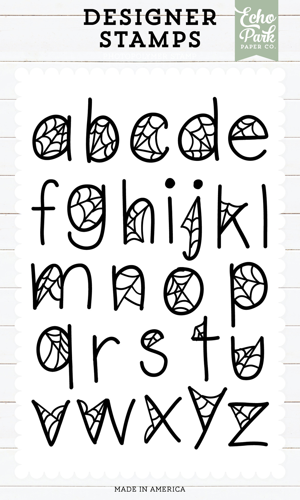 Webbed Alphabet Stamp Set - Echo Park Paper Co
