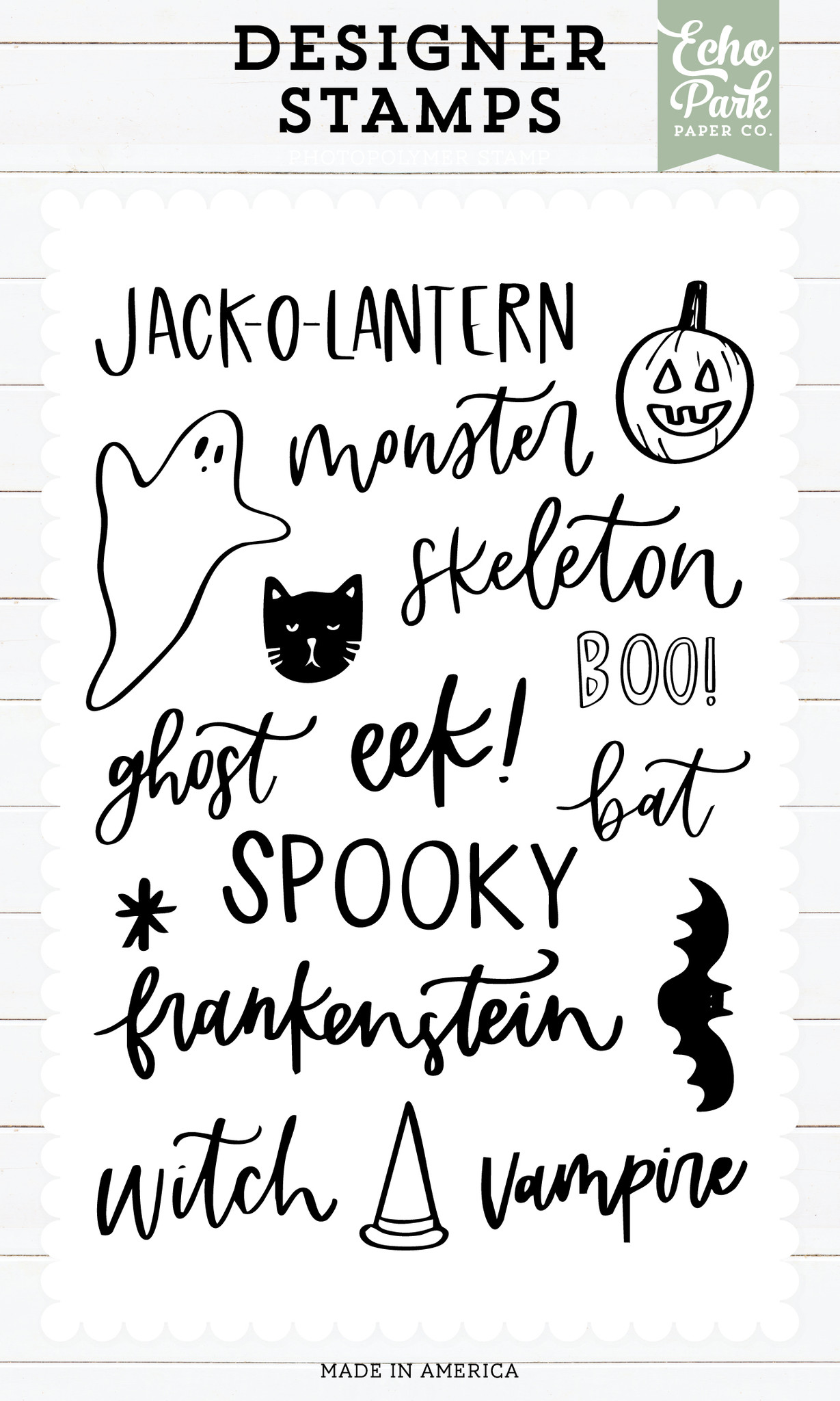 Halloween Characters Stamp Set - Echo Park Paper Co