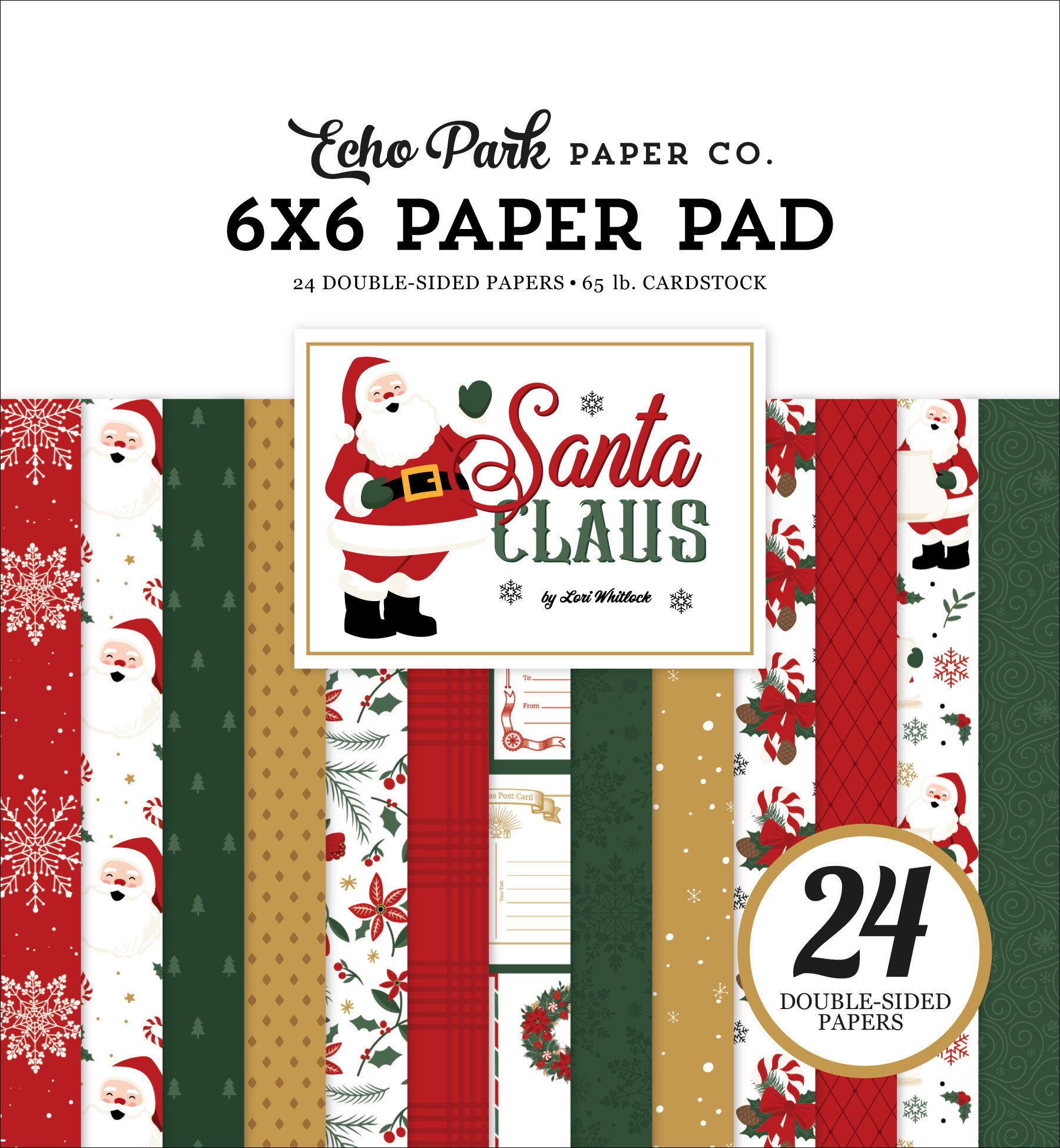 Santa Claus 6x6 Paper Pad - Echo Park Paper Co