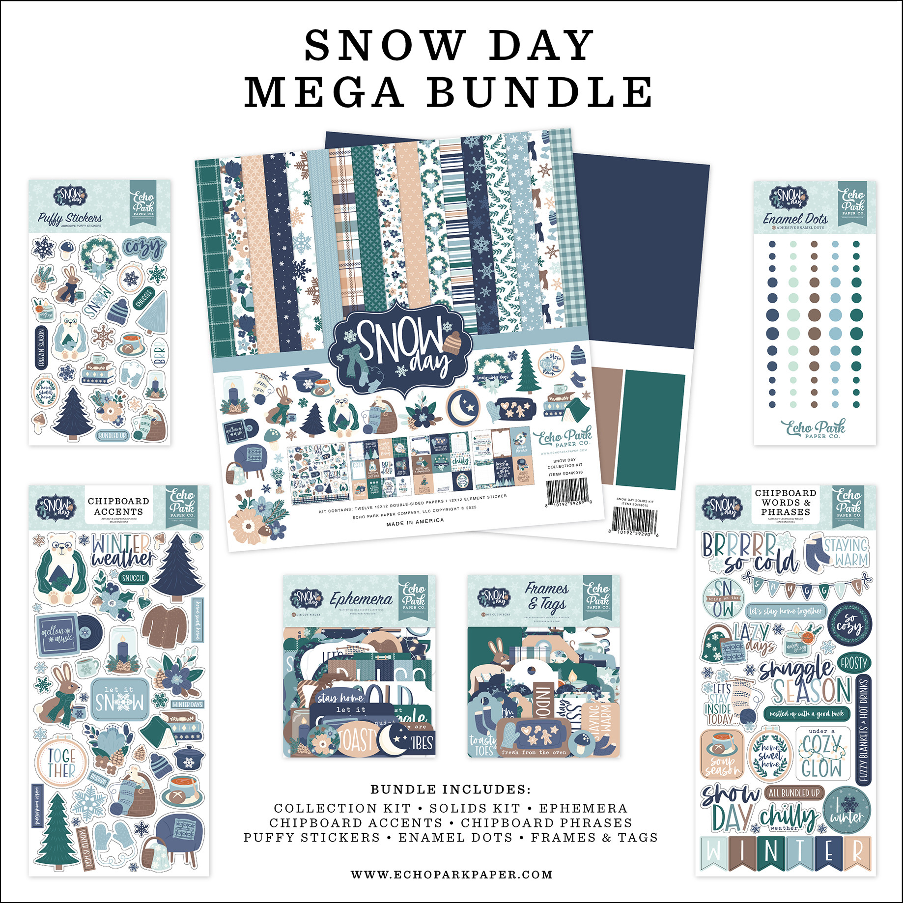 Snow Day Mega Bundle - Echo Park Paper Co